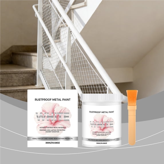 Gallickan 300g Rustproof Metal Paint, Water-Based Anti-Rust Coating ...