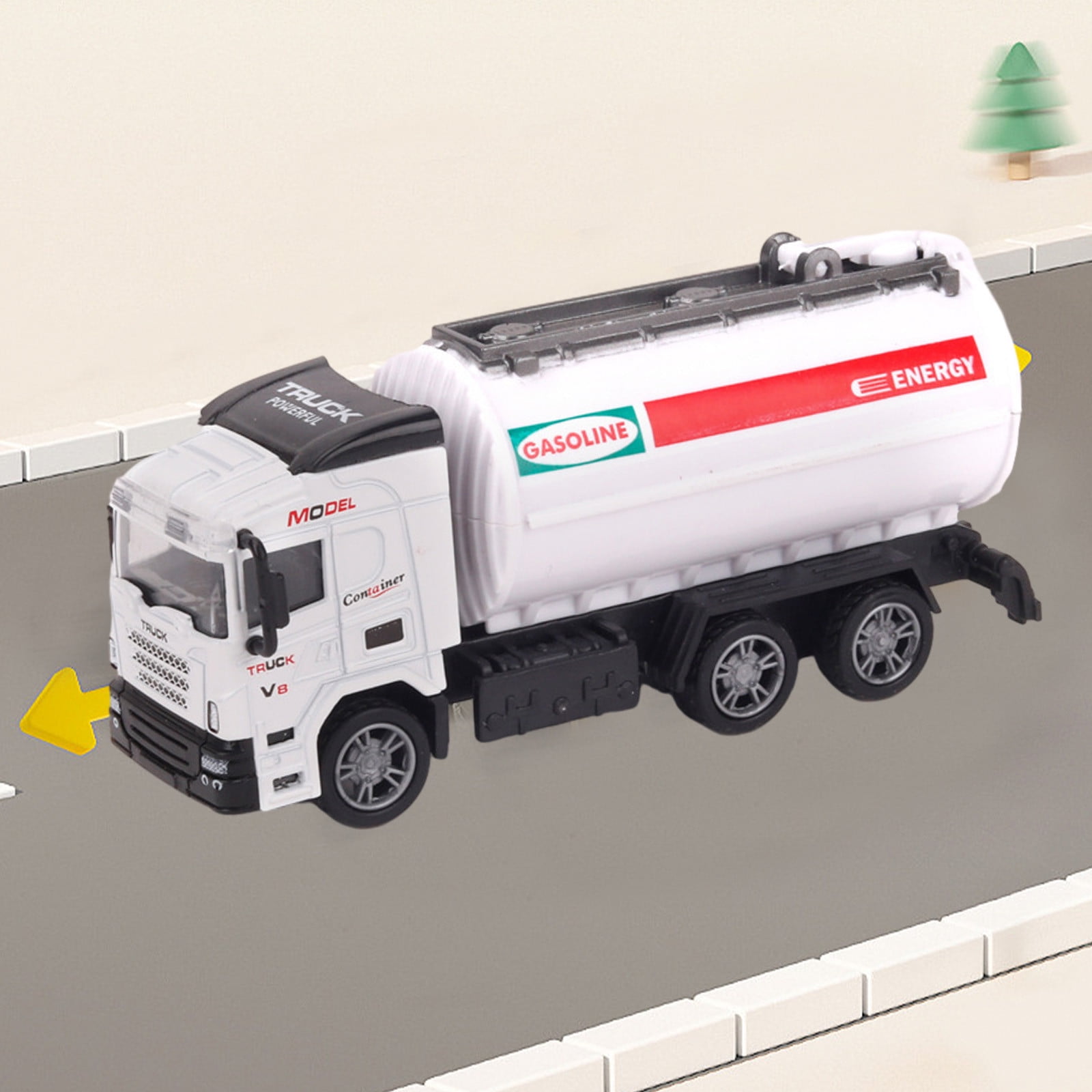 Gallickan 5" Oil Tanker Truck Toy, Realistic Truck Toy for Boys, Truck ...