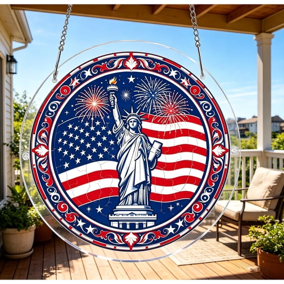 Gallickan Acrylic Puzzle Suncatcher, 83 Pieces, Stained Glass Effect ...