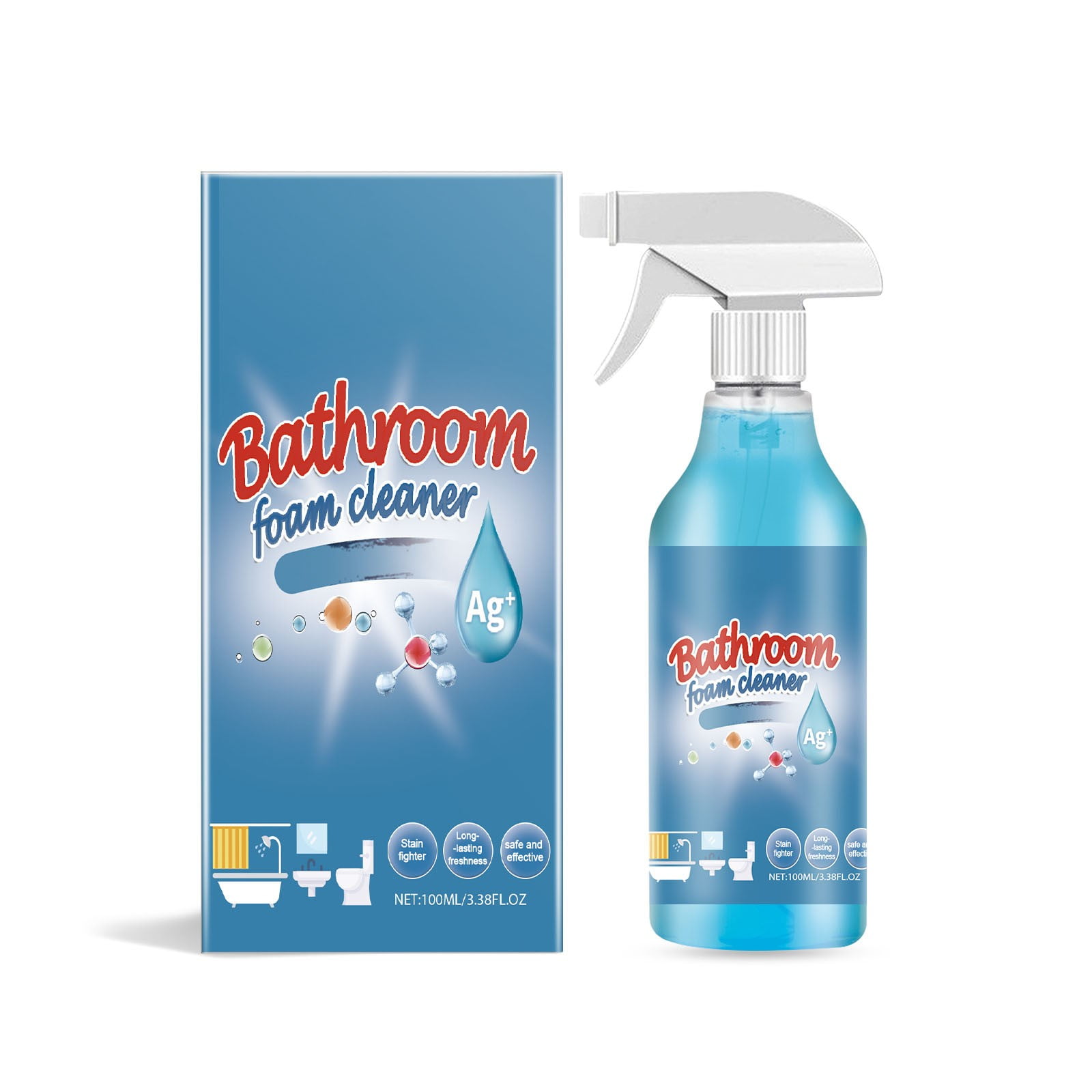 Gallickan Bathroom Cleaner, Bathtub & Shower Cleaner Spray for Glass ...