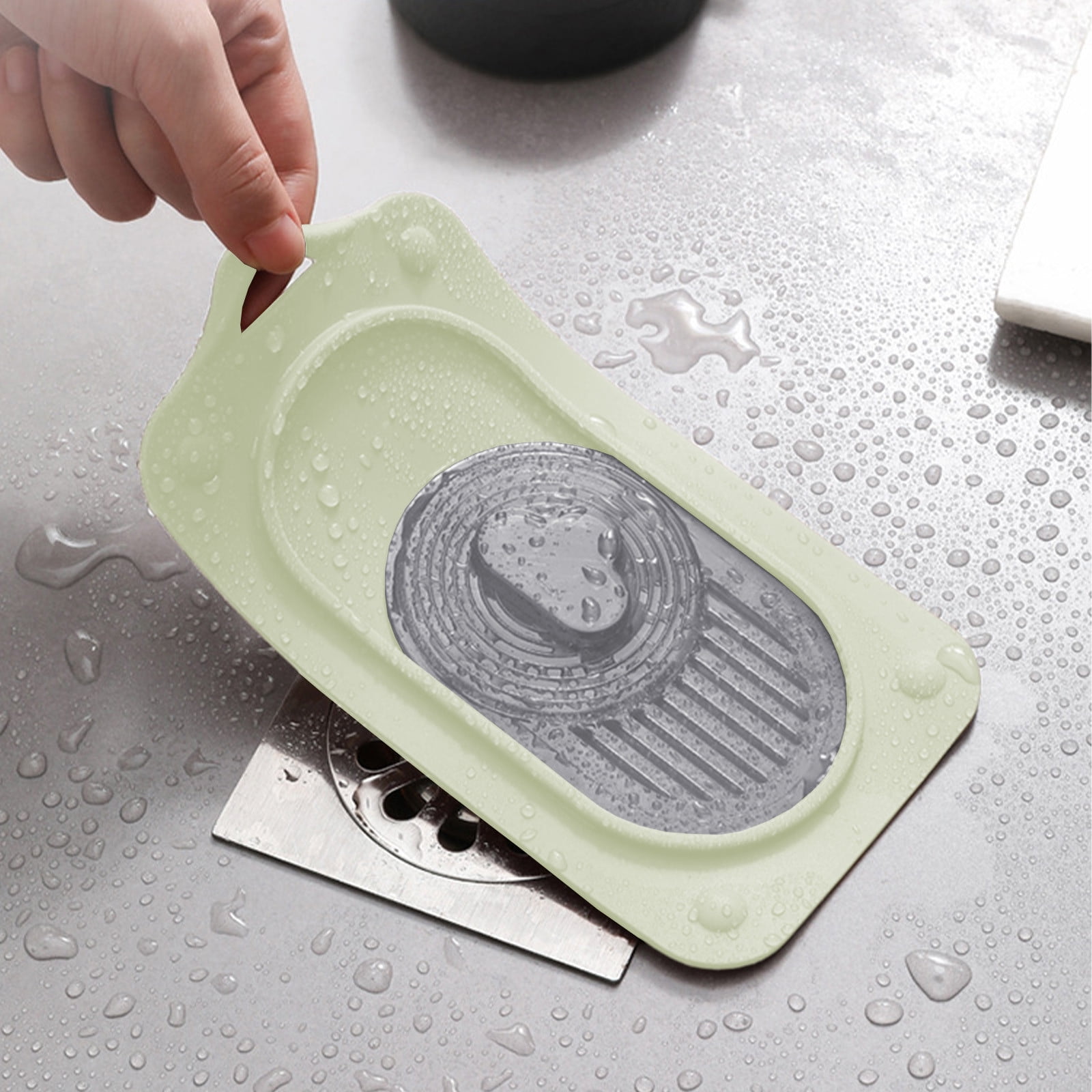 Gallickan Bathtub Drain Cover, Slide Design Silicone Stopper for Sewer ...