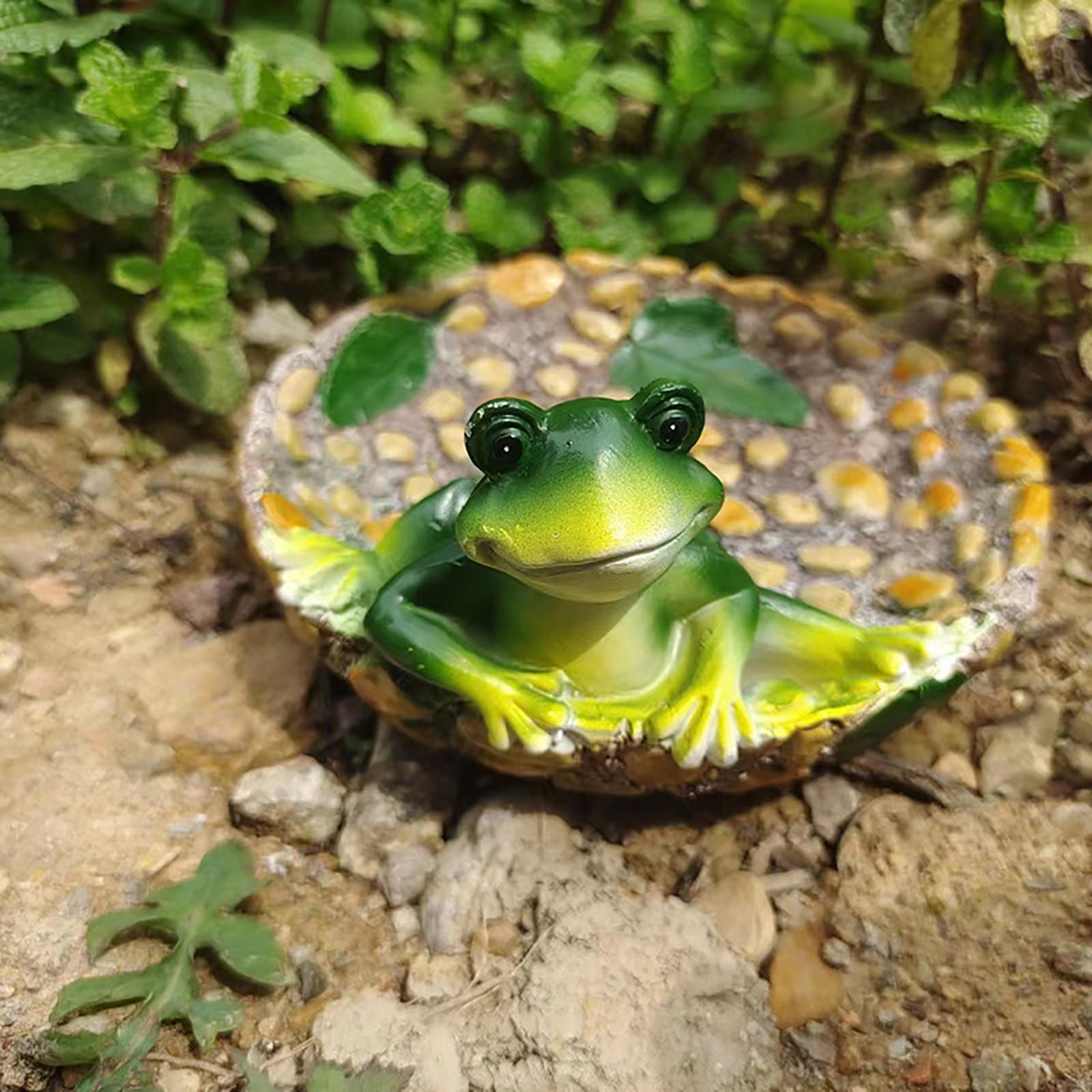 Gallickan Bird Baths Garden Decor, Resin Frog Bowls Bird Baths Bird ...