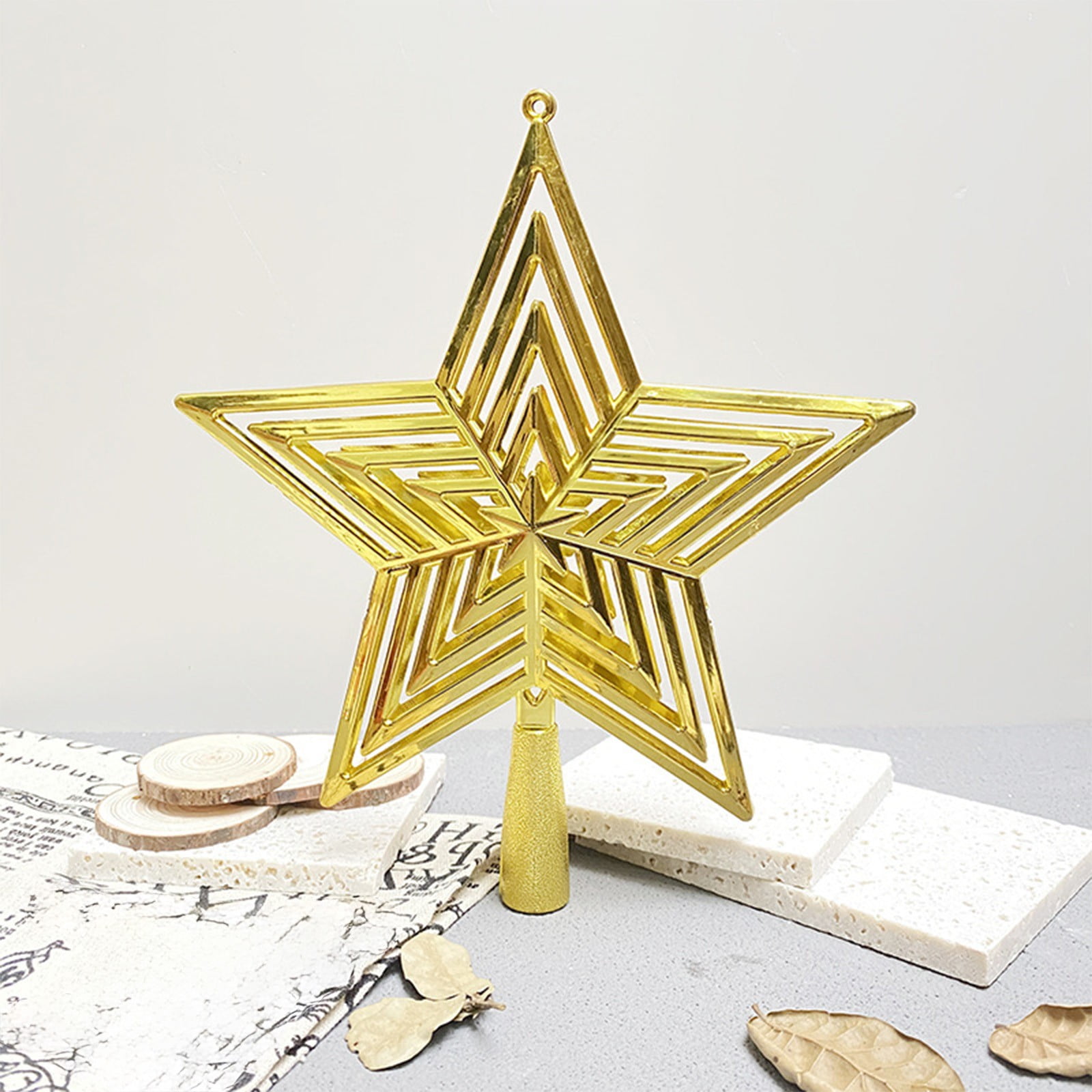 Gallickan Christmas Tree Toppers, Mini Christmas Tree Topper Star ...