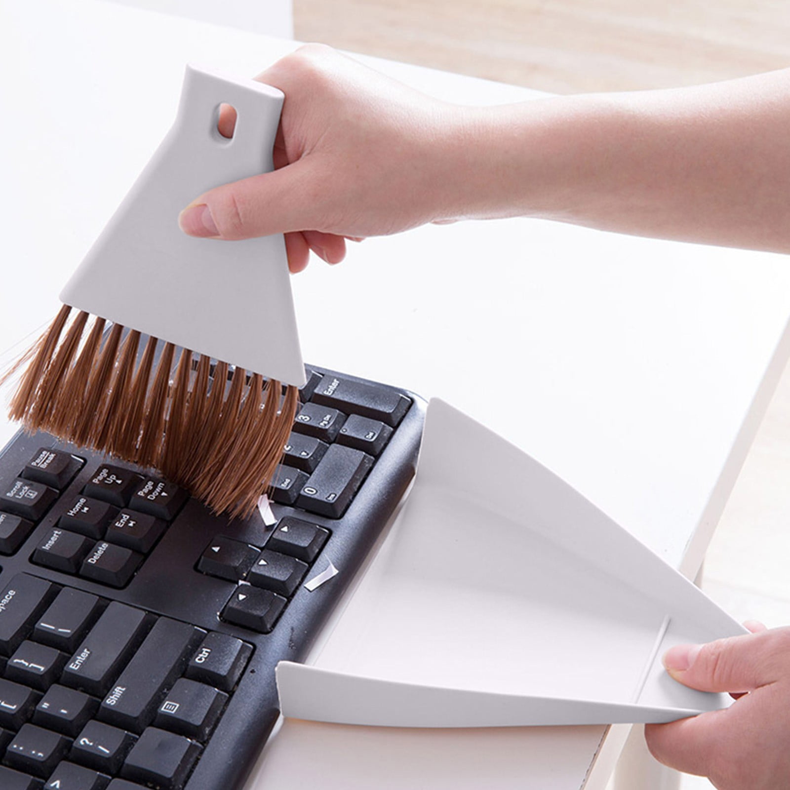 Gallickan Cleaning Brush Set, Mini Keyboard Dust Sweeper, Desktop Broom ...
