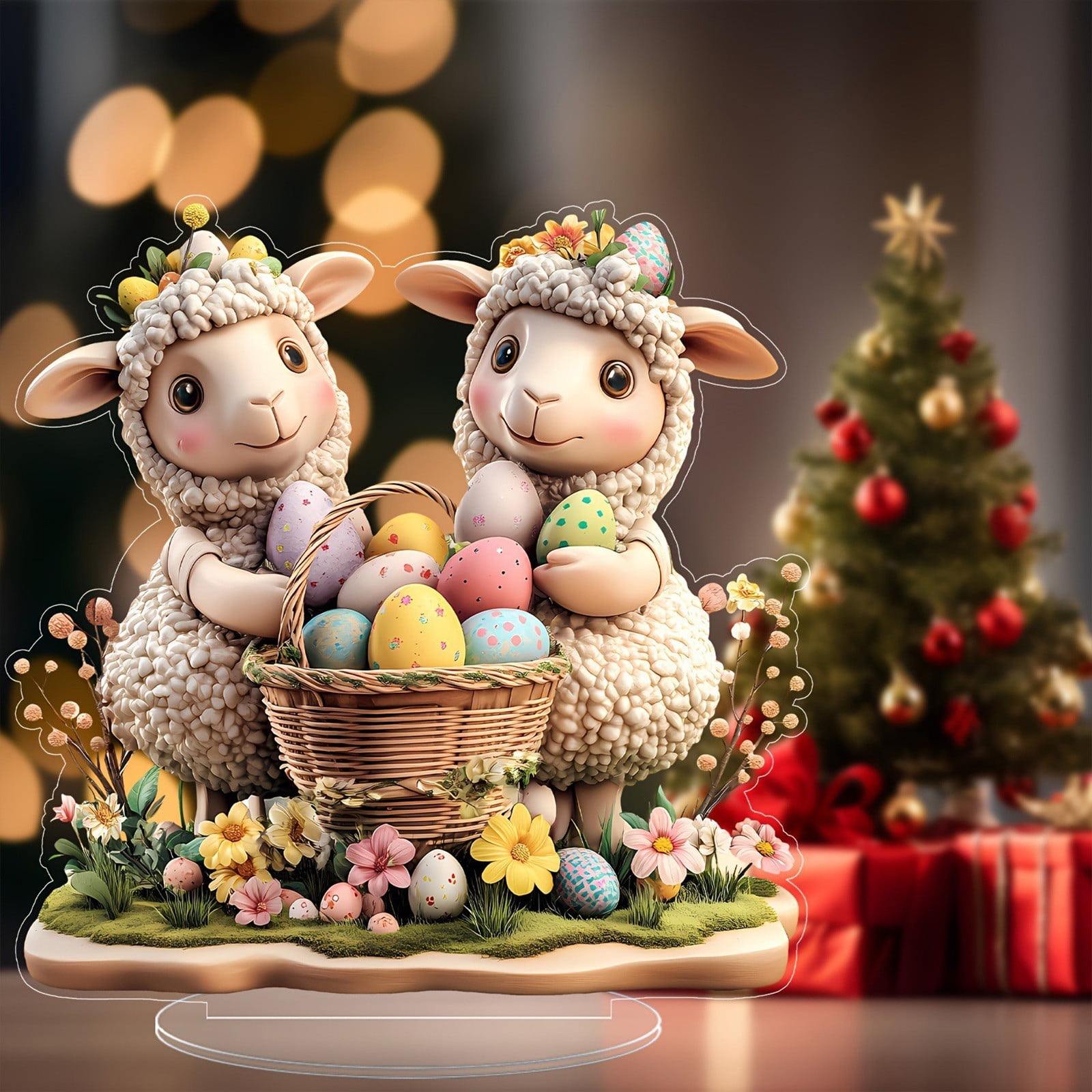 Gallickan Easter Decorations, Sheep Tabletop Decorations, Sheep ...