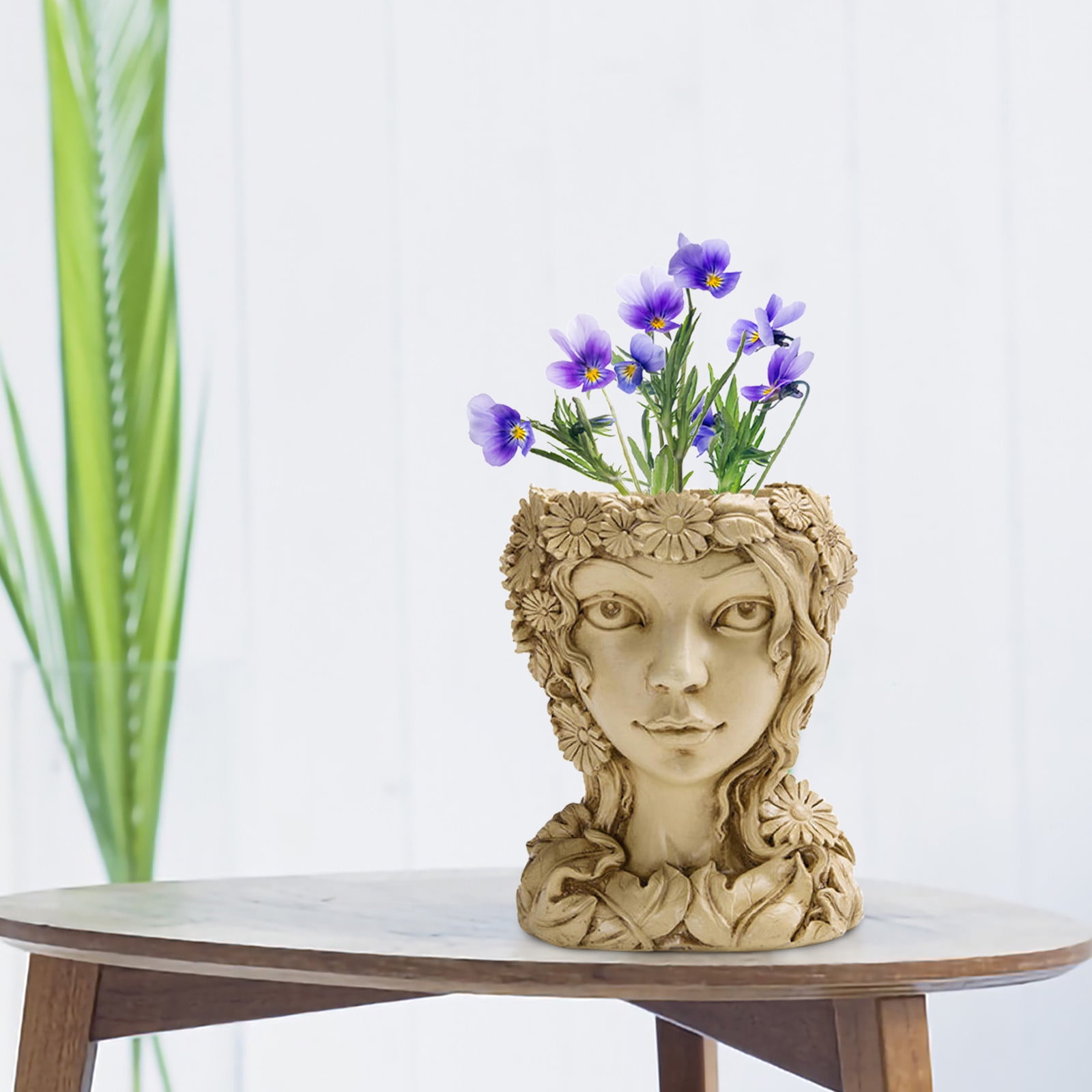 Gallickan Face Planters Pots, Unique Face Flower Pot Head Planter for ...