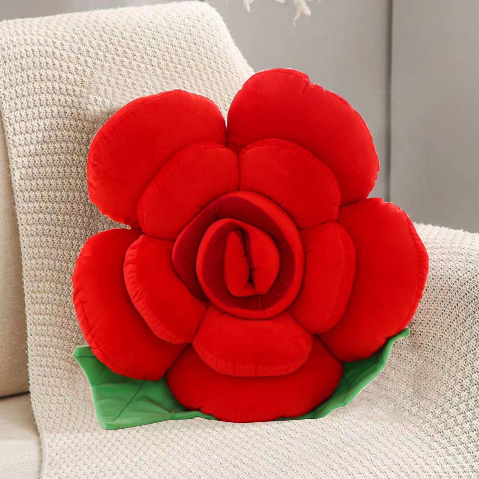 Gallickan Flower Plush Pillow, Rose Pillow Soft & Comfortable Flower ...