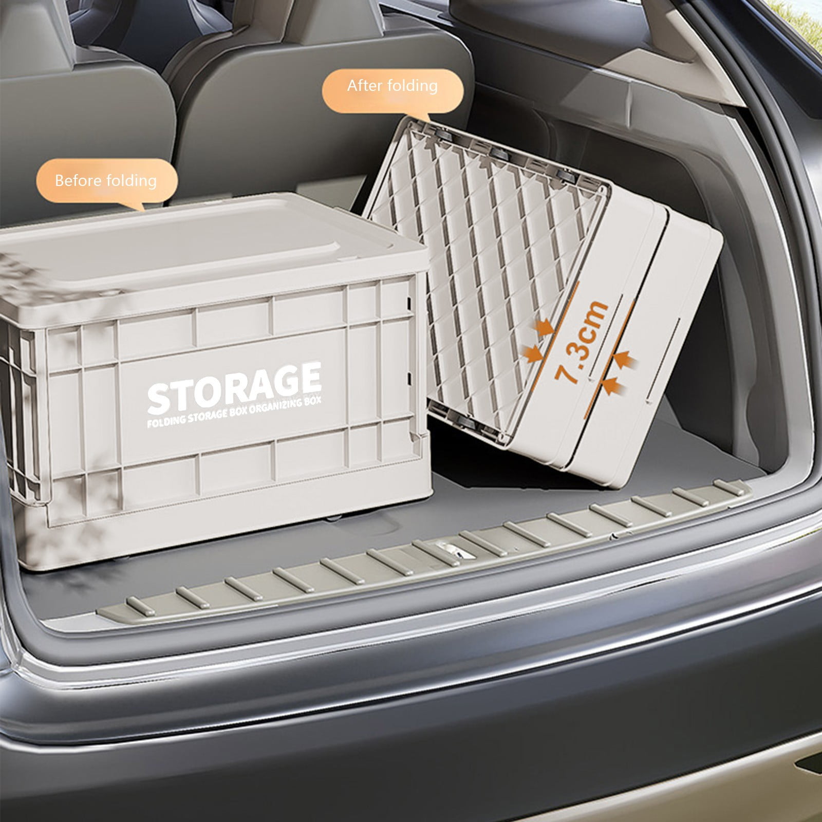 Gallickan Foldable Bin, Stackable Garment Storage Box Container, Home ...