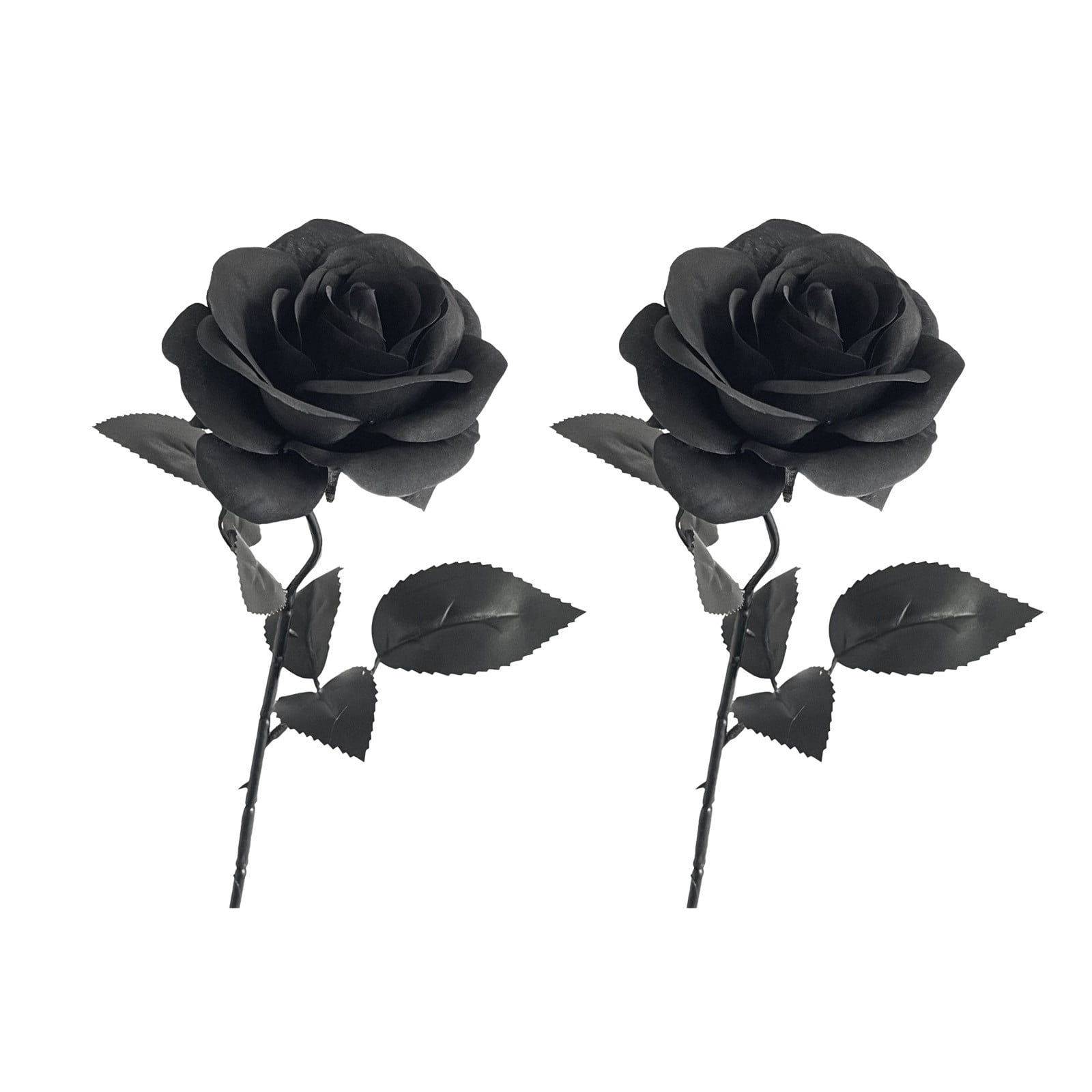 Gallickan Gothic Roses, Halloween Black Red Artificial Silk Flowers ...