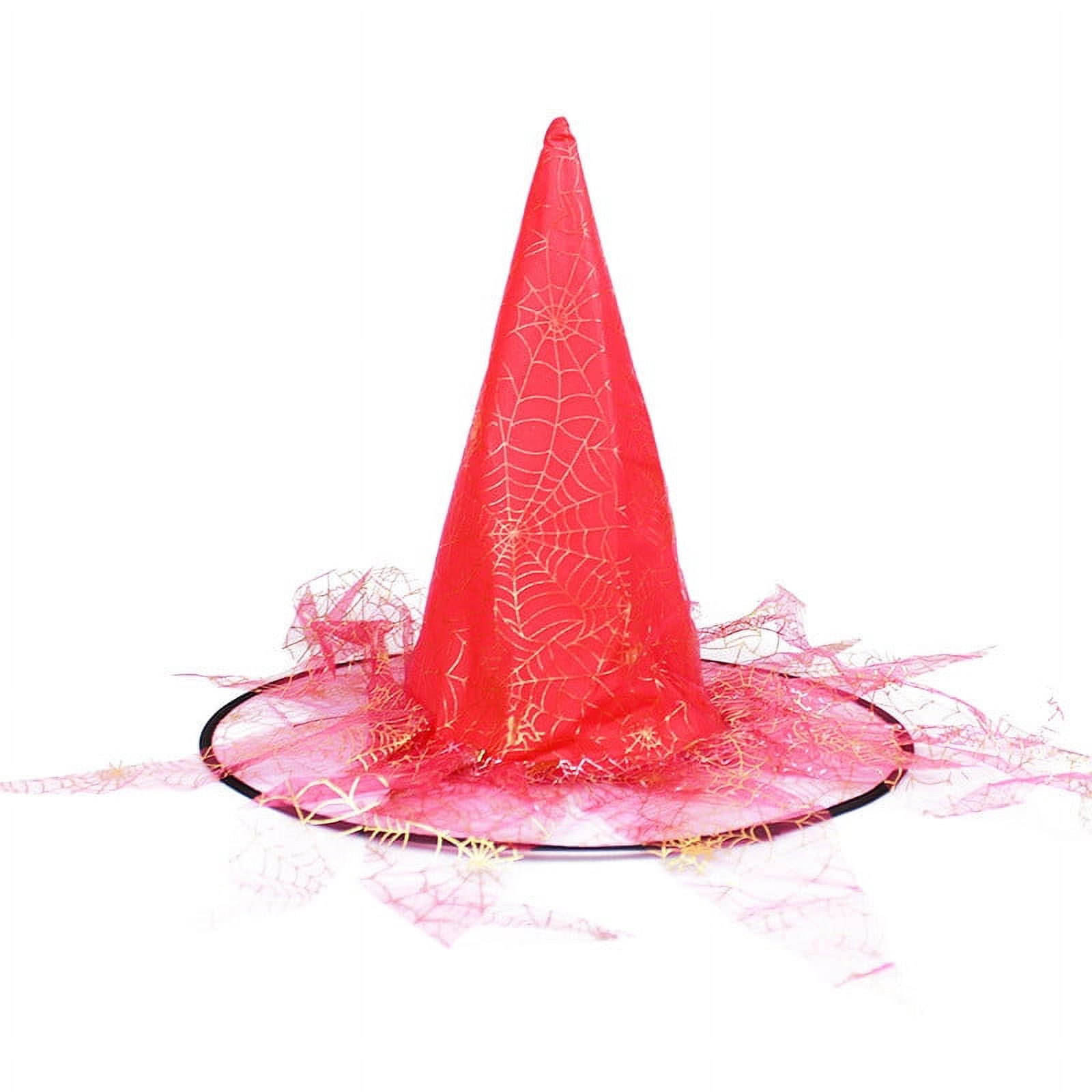 Gallickan Halloween Witch Hats, Mesh Witches Hats for Woman Girls ...
