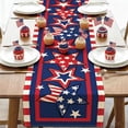 Gallickan Independence Day Memorial Day Table Runner, Patriotic Flag ...