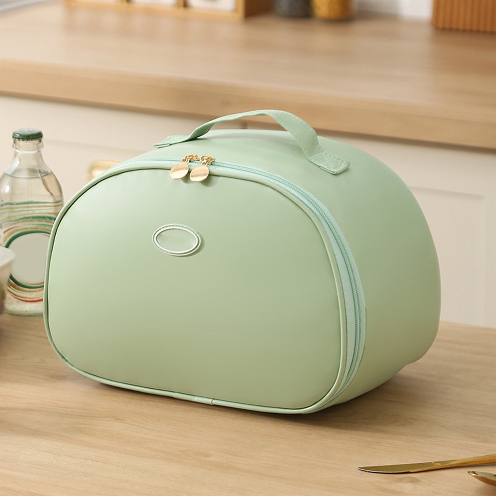 Gallickan Insulated Lunch Bag, Aluminum Foil Semi Circle Meal Container ...