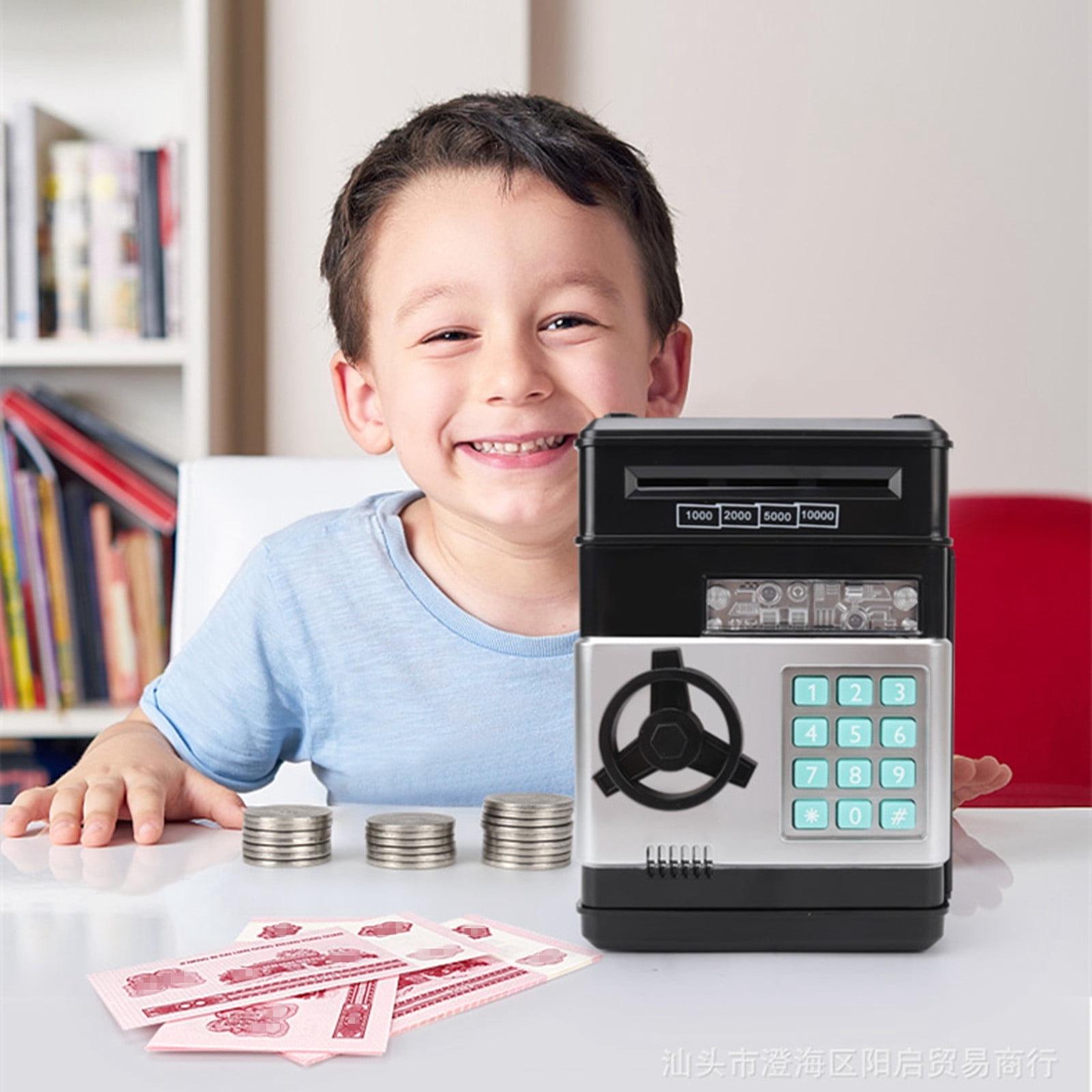 Gallickan Kids Piggy Bank, ATM Machine Money Saving Box with Password ...