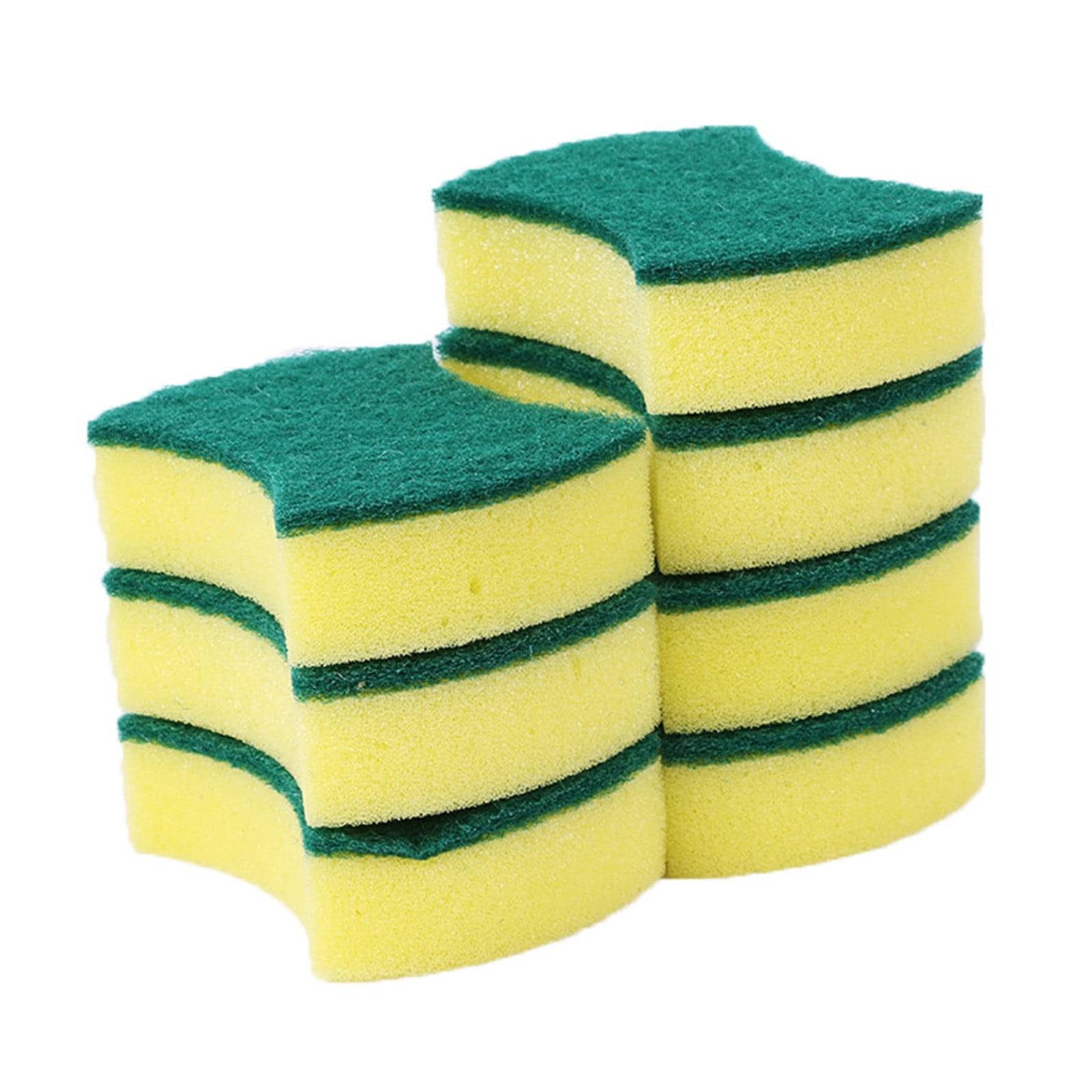 Gallickan Kitchen Dish Sponge, 10 Pack Dual Sided Scrub Sponge, Non ...