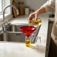 Gallickan Kitchen Oil Filter Funnel, Reusable Grease Separator Strainer ...