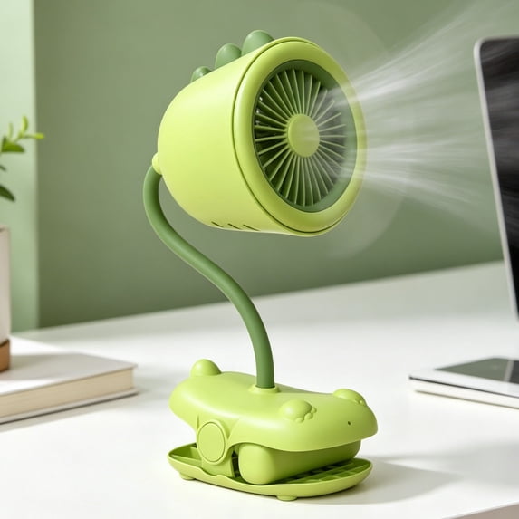 Gallickan Mini Portable Bladeless Fan, USB Rechargeable Clip-On Desk ...