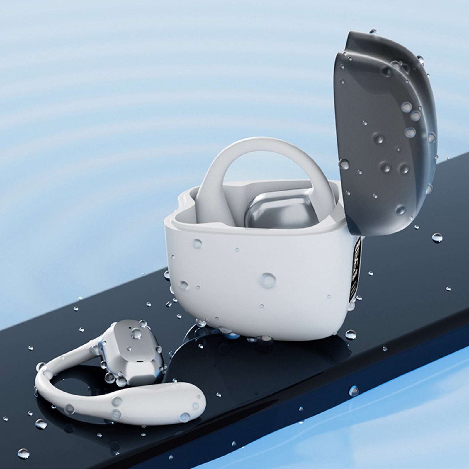 Gallickan Open-Ear Headphones, Adjustable Ear Hooks, Bluetooth 5.4 ...