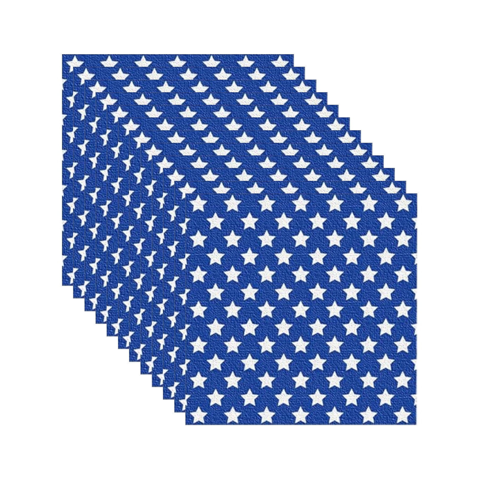Gallickan Paper Napkins, 12 Pack 6x6 Inch Patriotic Star Flag Design ...