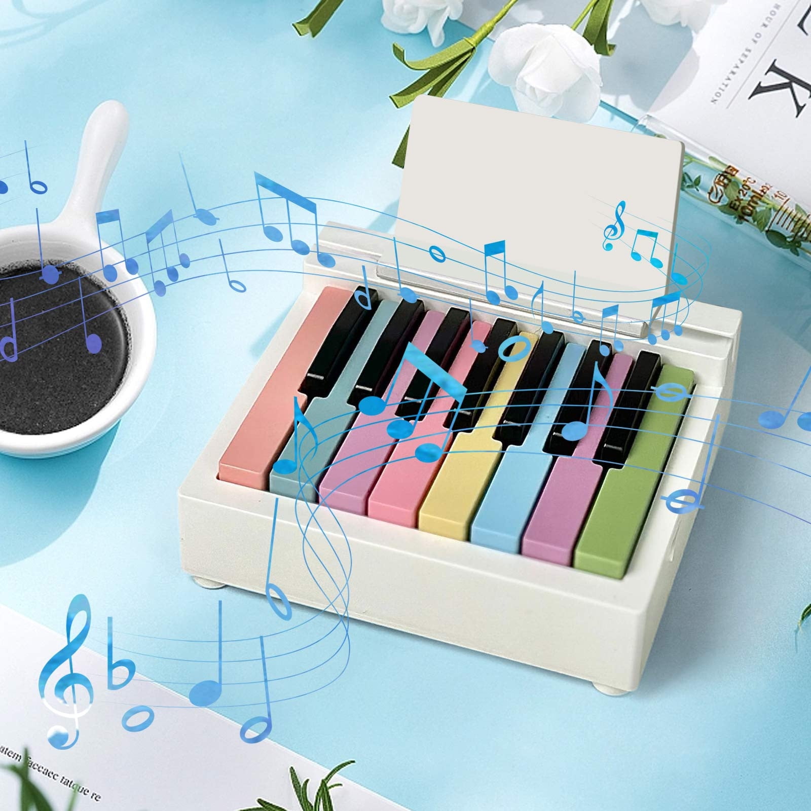 Gallickan Piano Toys with Piano Score, Playable Mini Piano Calendar ...