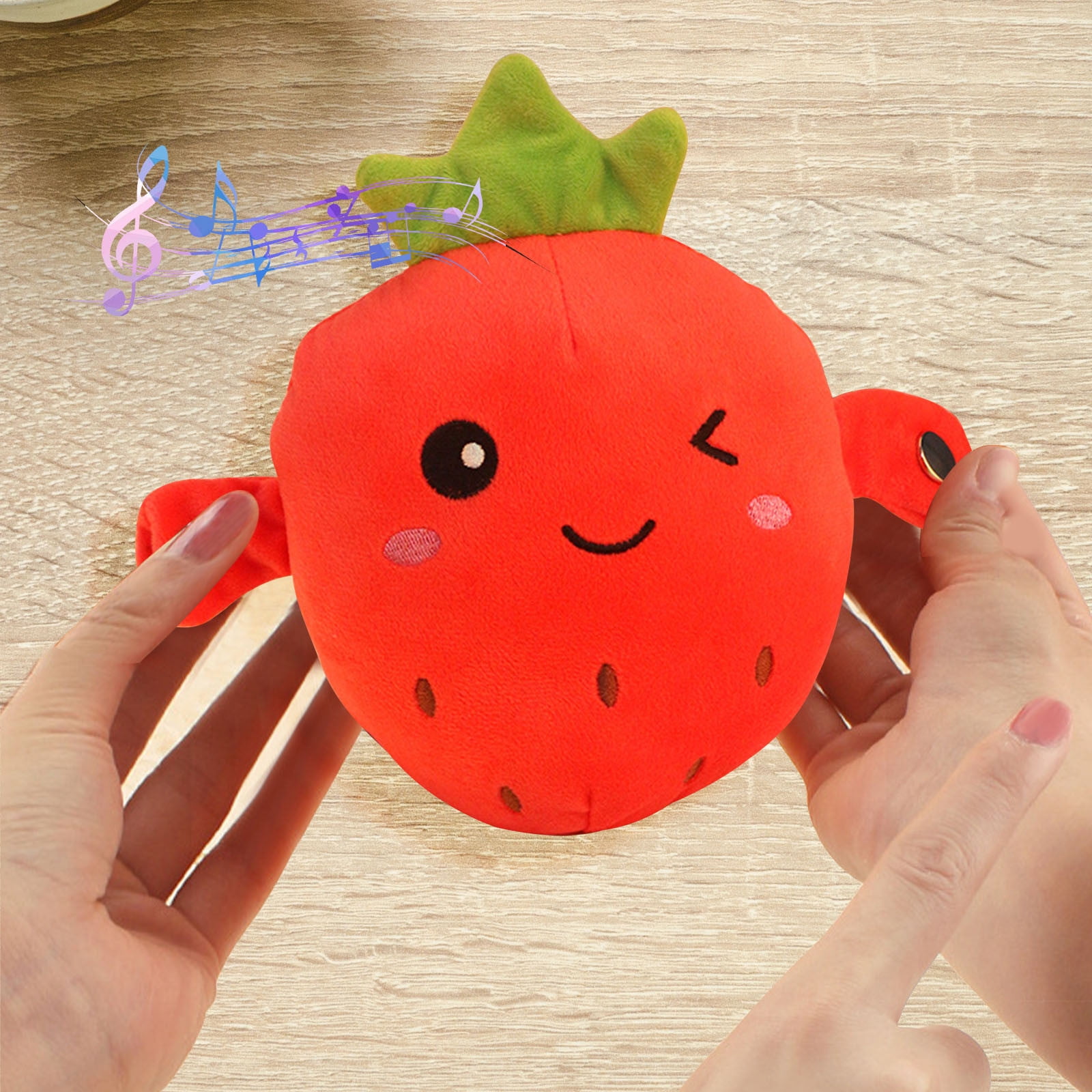 Gallickan Plush Music Baby Toys 0 3 6 9 12 Months, Cute Strawberries ...