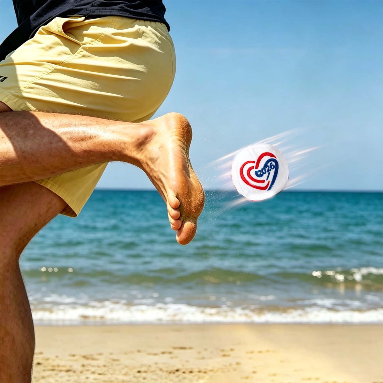 Gallickan Polyester Handmade Red White Blue Footbag, Juggling Ball Kick ...