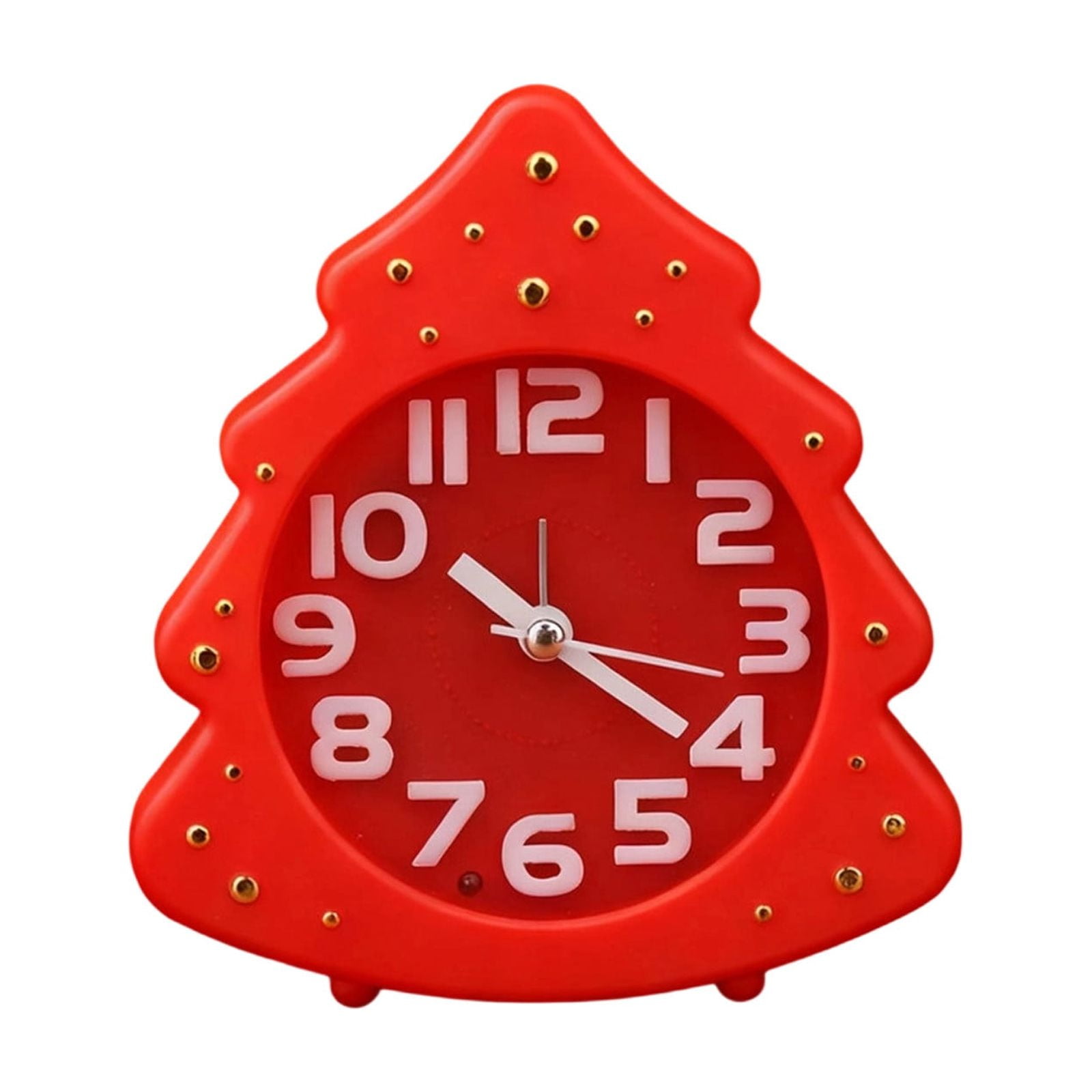 Gallickan Red Christmas Clock, Santa Hat Tree Alarm Clock, Holiday ...
