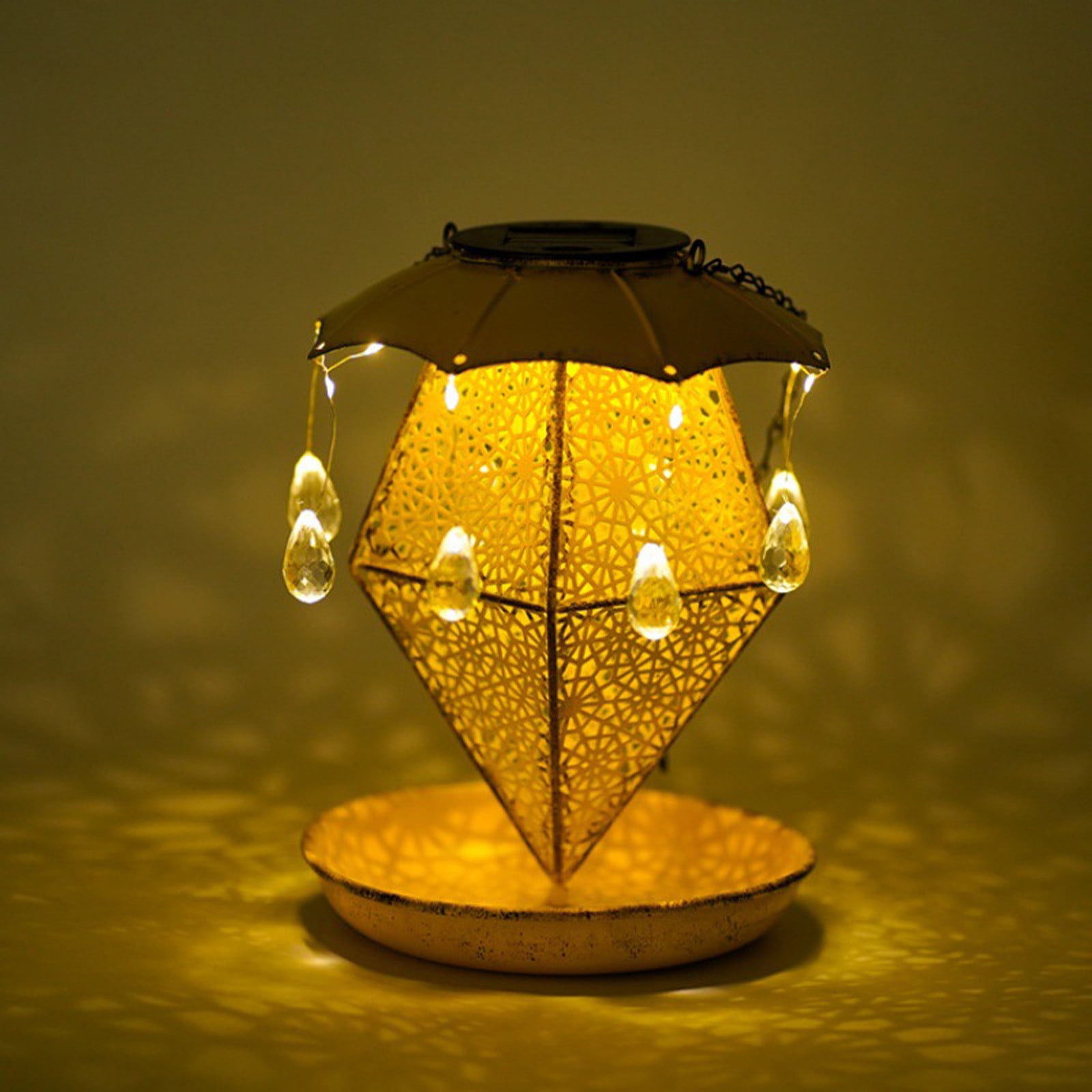 Gallickan Solar LED Bird Feeder for Outdoors Hanging, Squirrel Proof ...