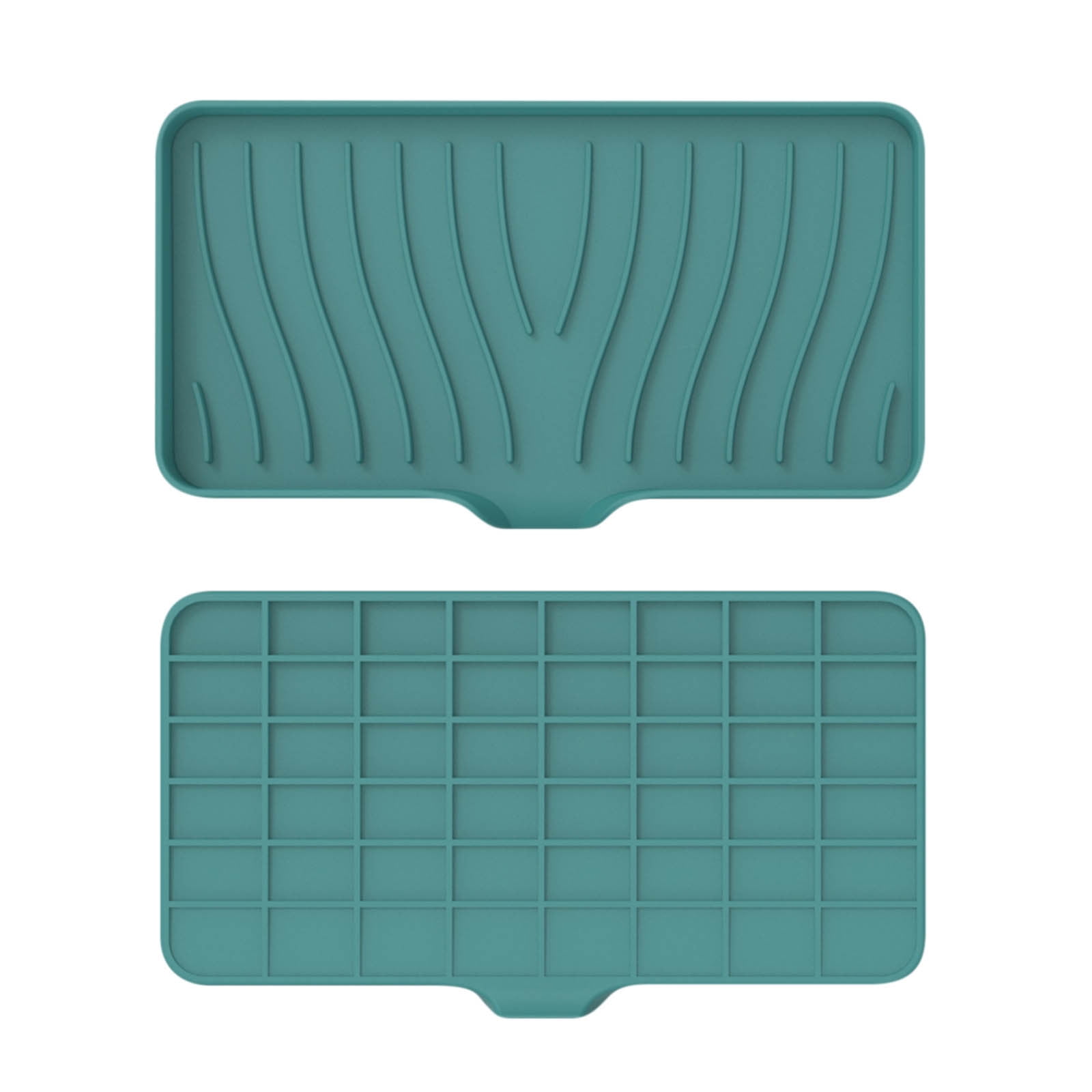 Gallickan Sponge Holder for Kitchen Sink, Drain Silicone Mat for ...