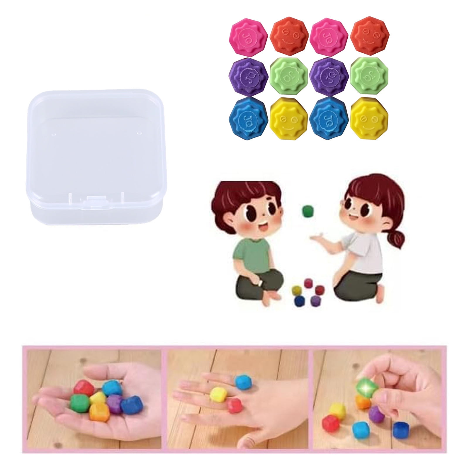 Gallickan Stone Catching Game, 12 Pcs Korean Folk Game, Stone Game Set ...