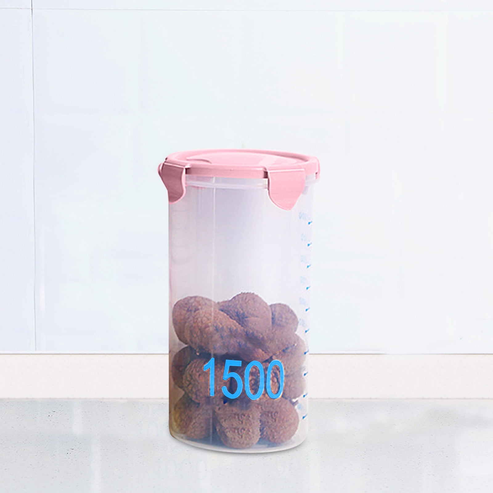 Elainilye Storage Canister, 0.6/0.8/1/1.5 Quart Plastic Kitchen ...