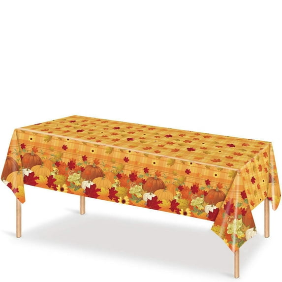 Gallickan Thanksgiving Tablecloth, Maple Leaf Pattern Design, Holiday ...