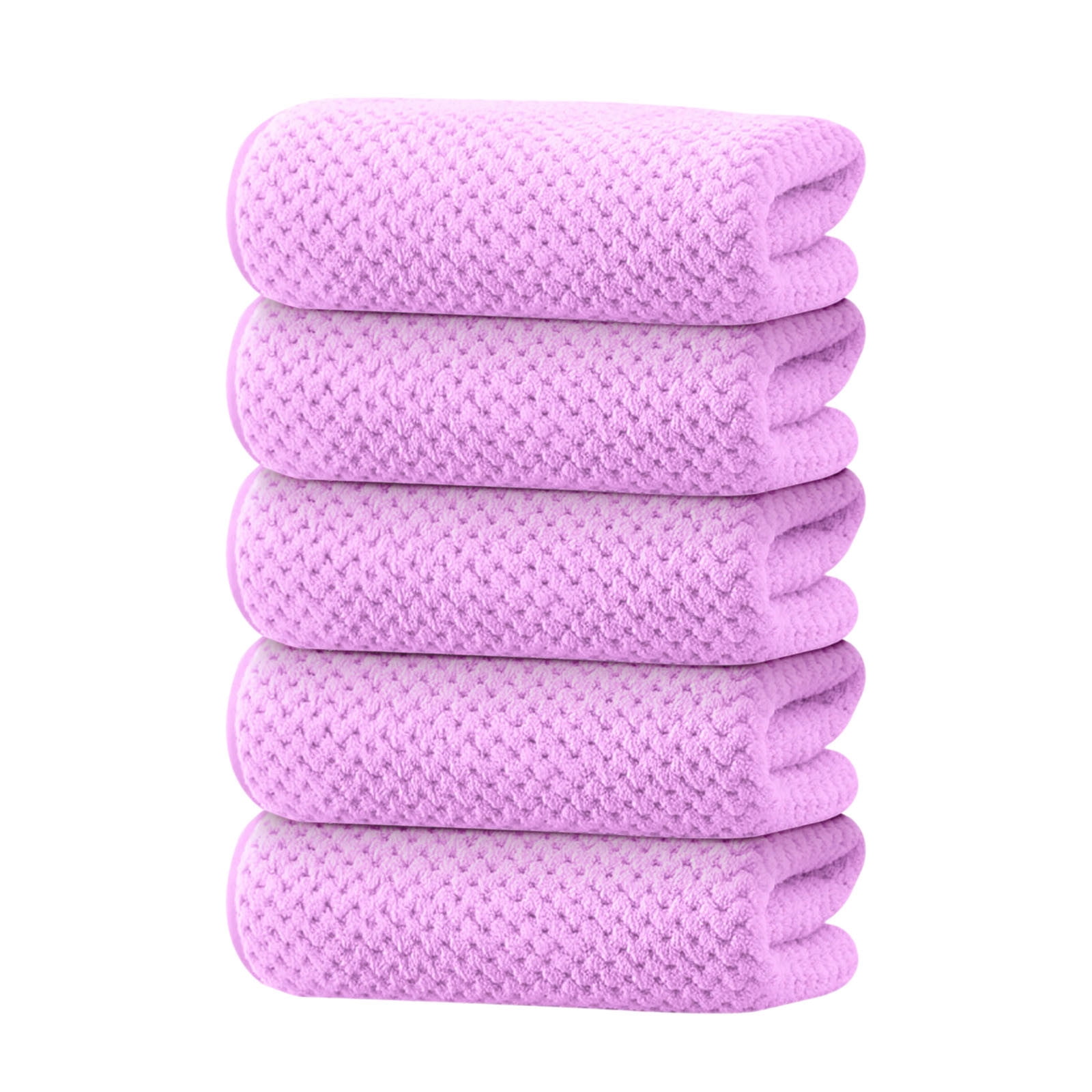 Gallickan Velvet Towel, Plain Pineapple Check Soft Absorbent Thick for ...