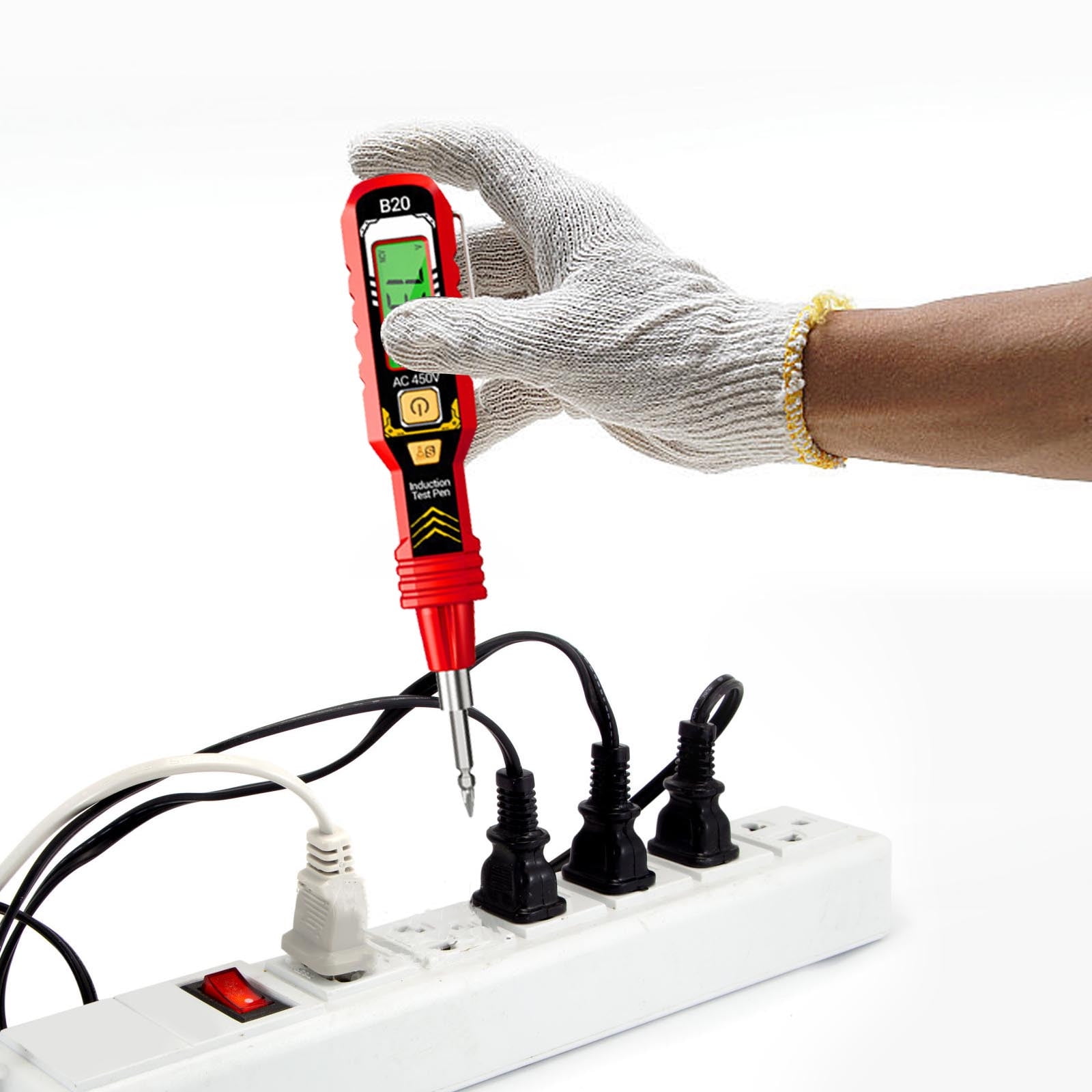 Gallickan Voltage Tester Pen, Digital Display Electric Circuit Detector ...