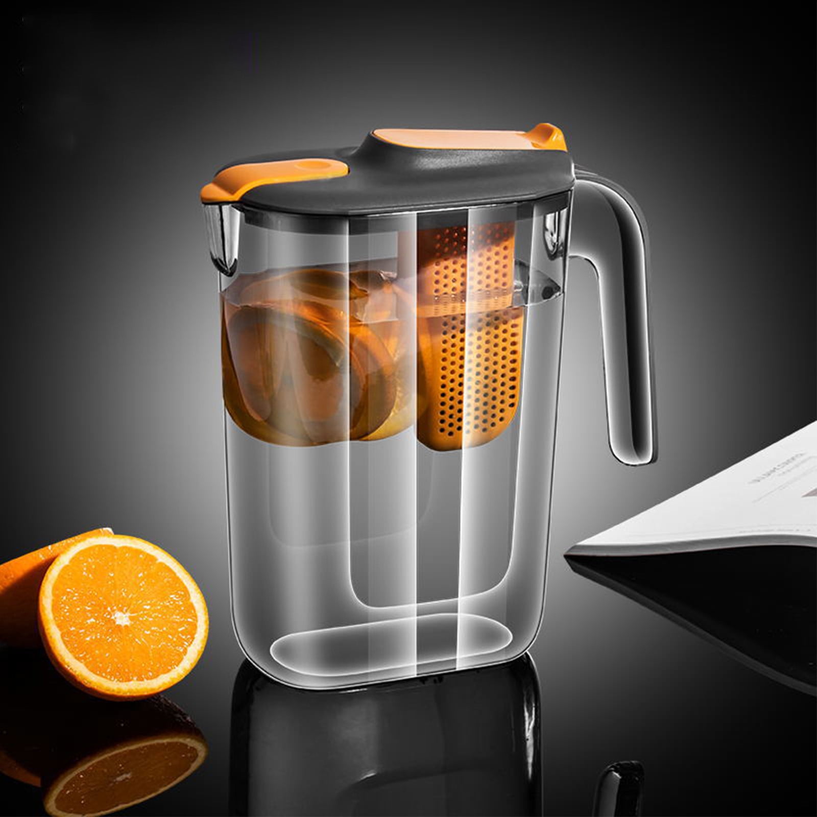 Gallickan Water Pitcher with Fruit Infuser, 87 oz Plastic Pitcher with ...