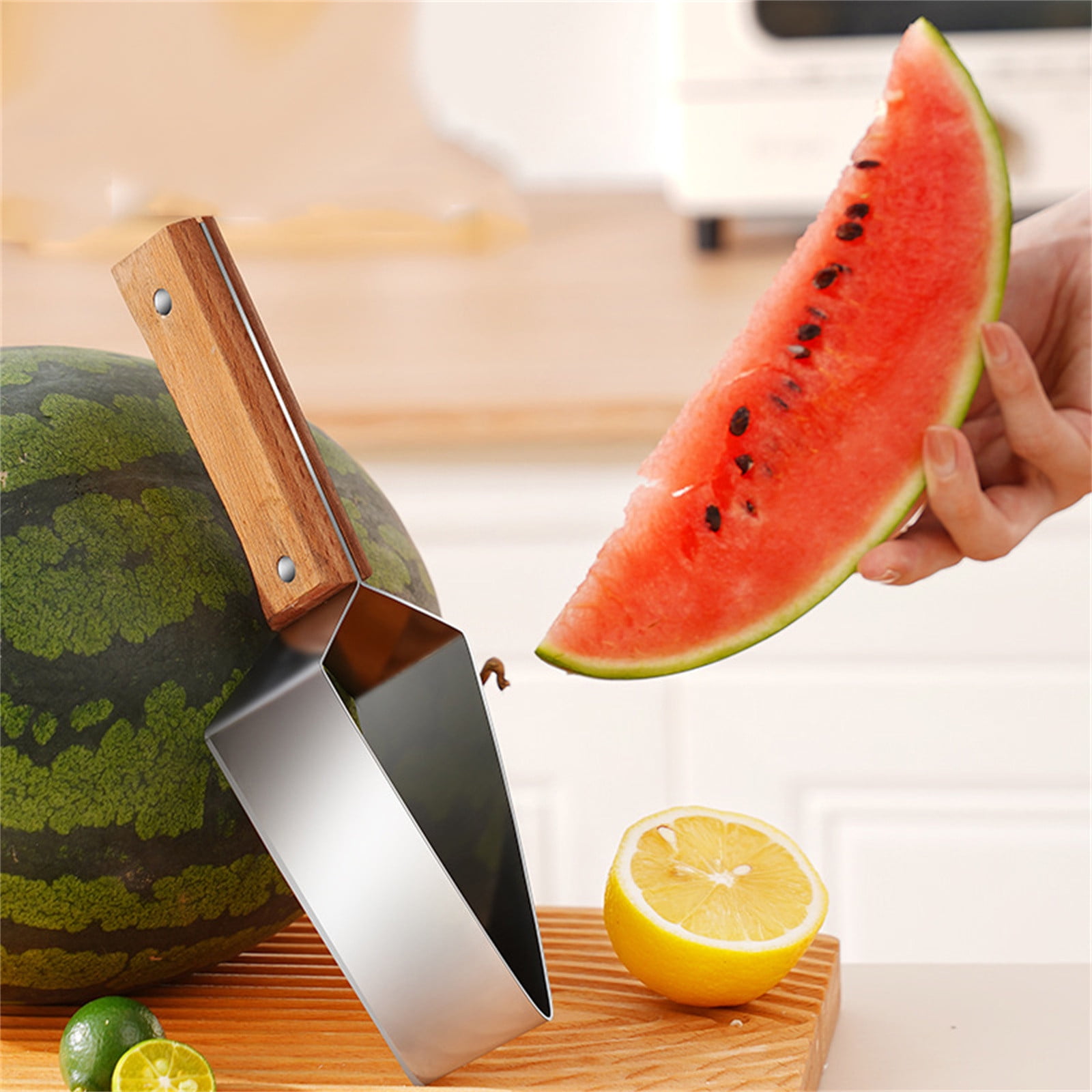 Gallickan Watermelon Cutter, Stainless Steel Watermelon Cutter ...