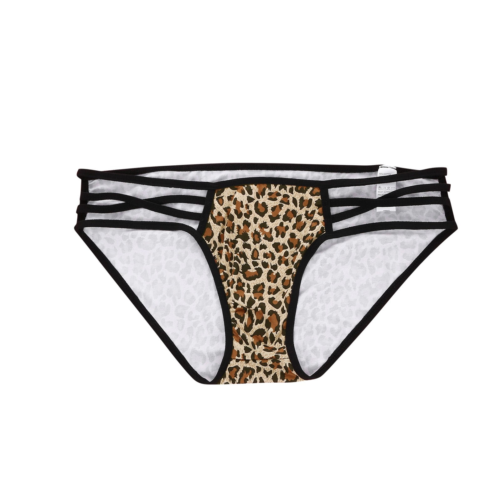 Gallickan Women Panties 2023 Leopard Print Translucent Underwear Sheer ...