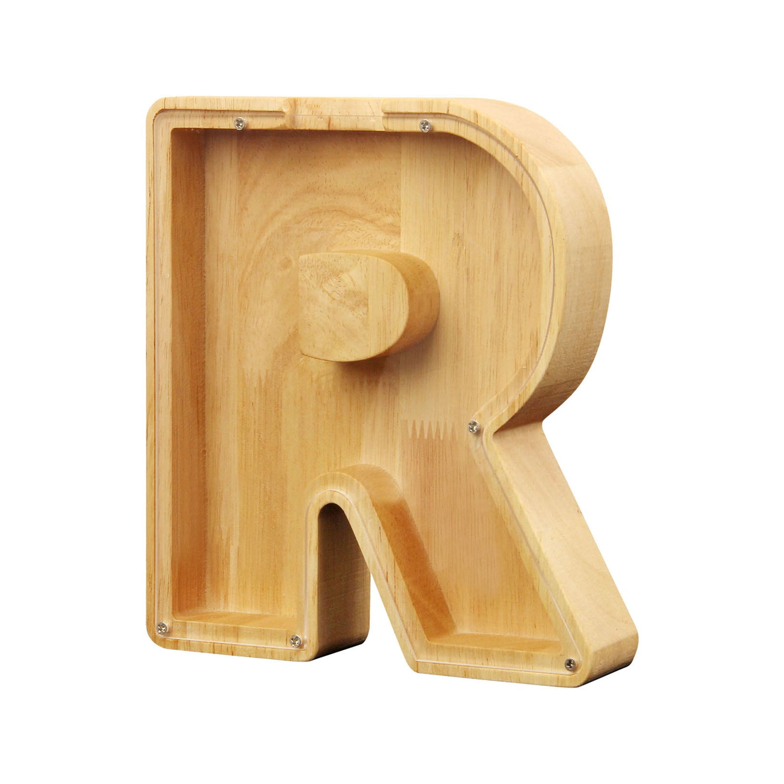 Gallickan Wooden Piggy Bank for Boys Girls Kids, Letter Piggy Bank ...