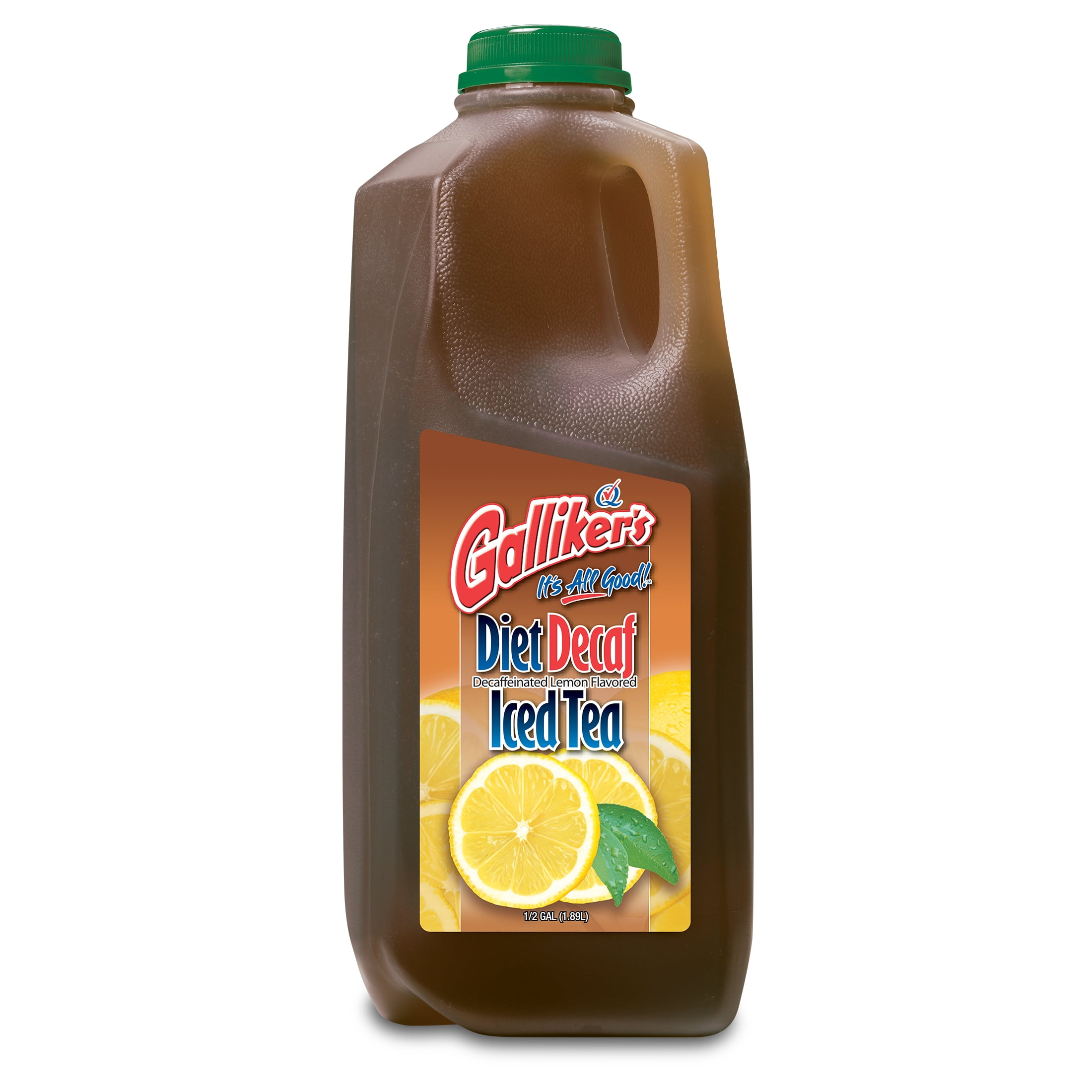 Galliker's Diet Decaffeinated Iced Tea, Half Gallon, Plastic Jug, 64 fl ...
