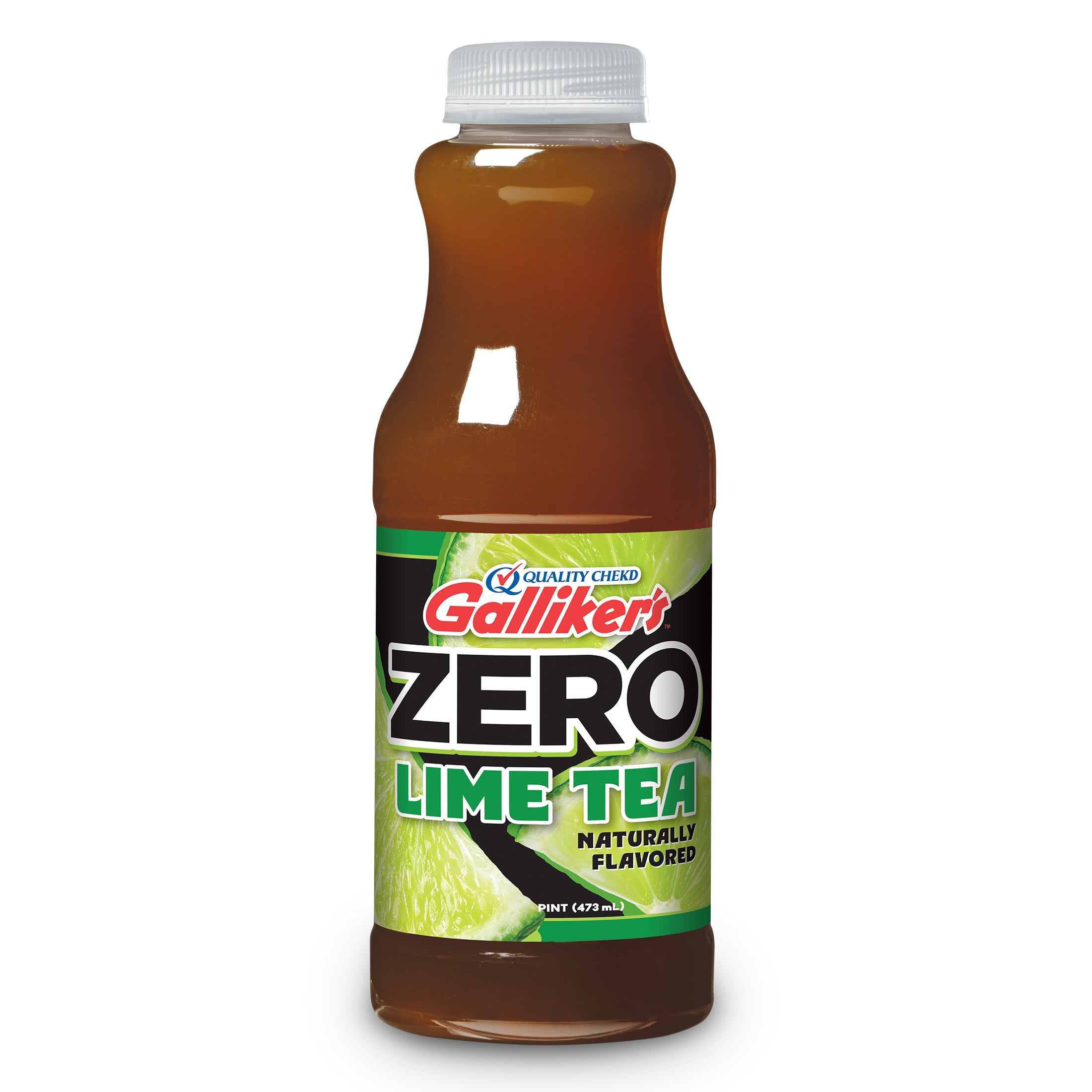 Galliker's Zero Lime Green Iced Tea Pint, Naturally Caffeinated ...