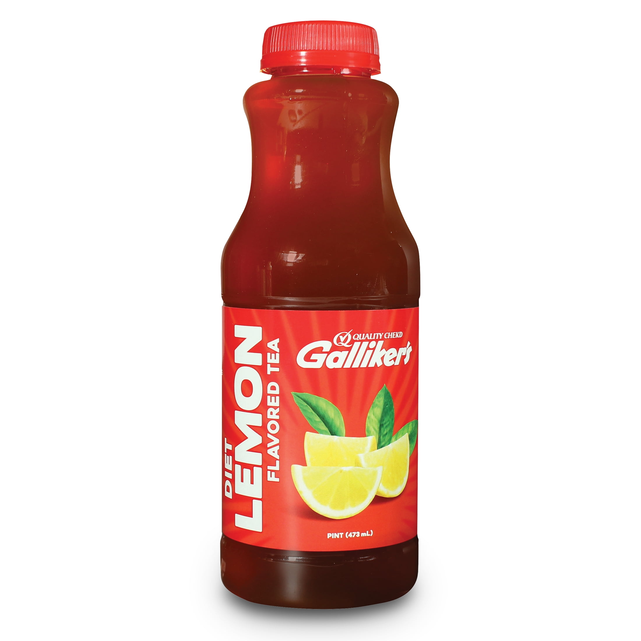 Galliker's Diet Lemon Flavored Iced Tea, Pint, Plastic Bottle ...