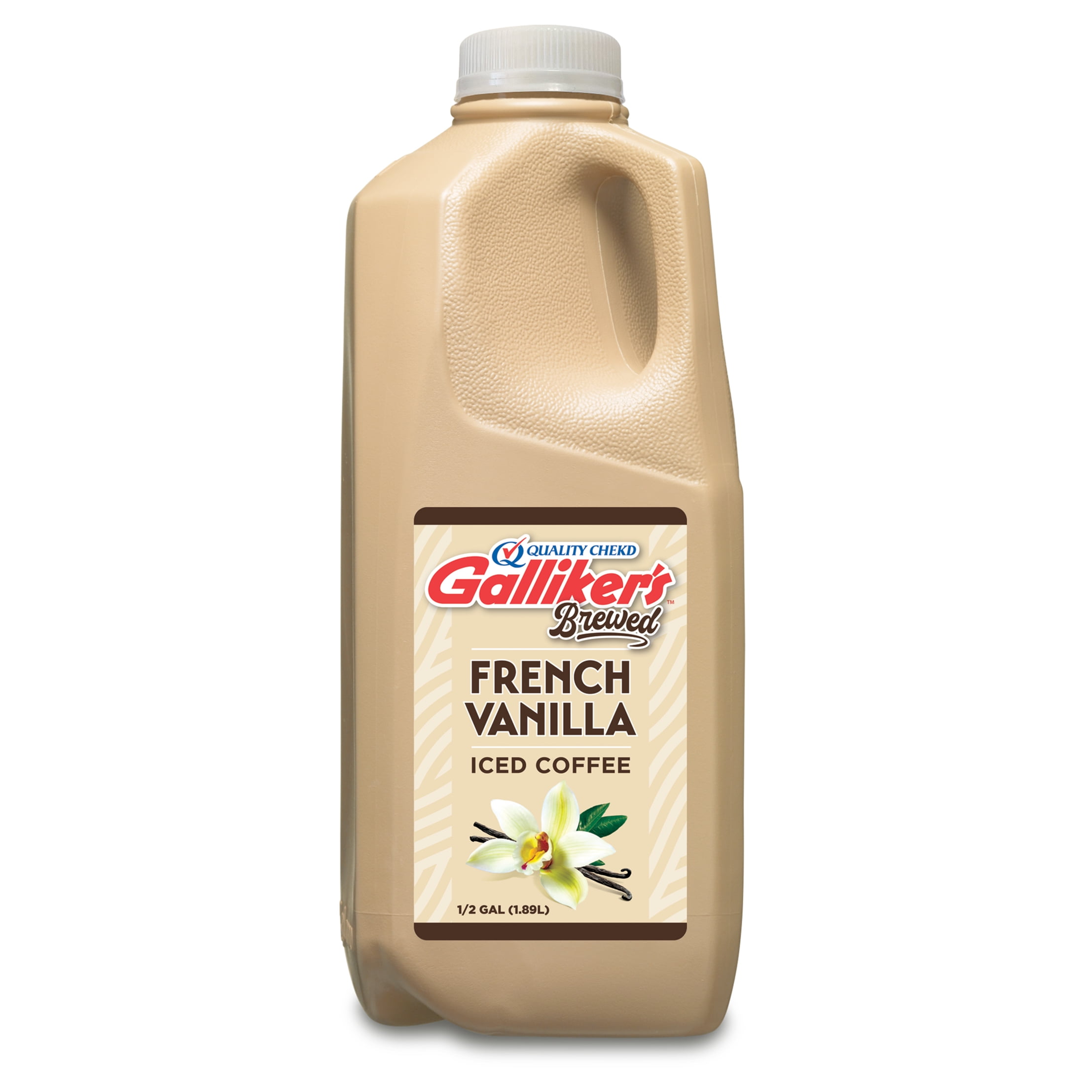Galliker's Brewed French Vanilla Flavor Iced Coffee, Half Gallon ...
