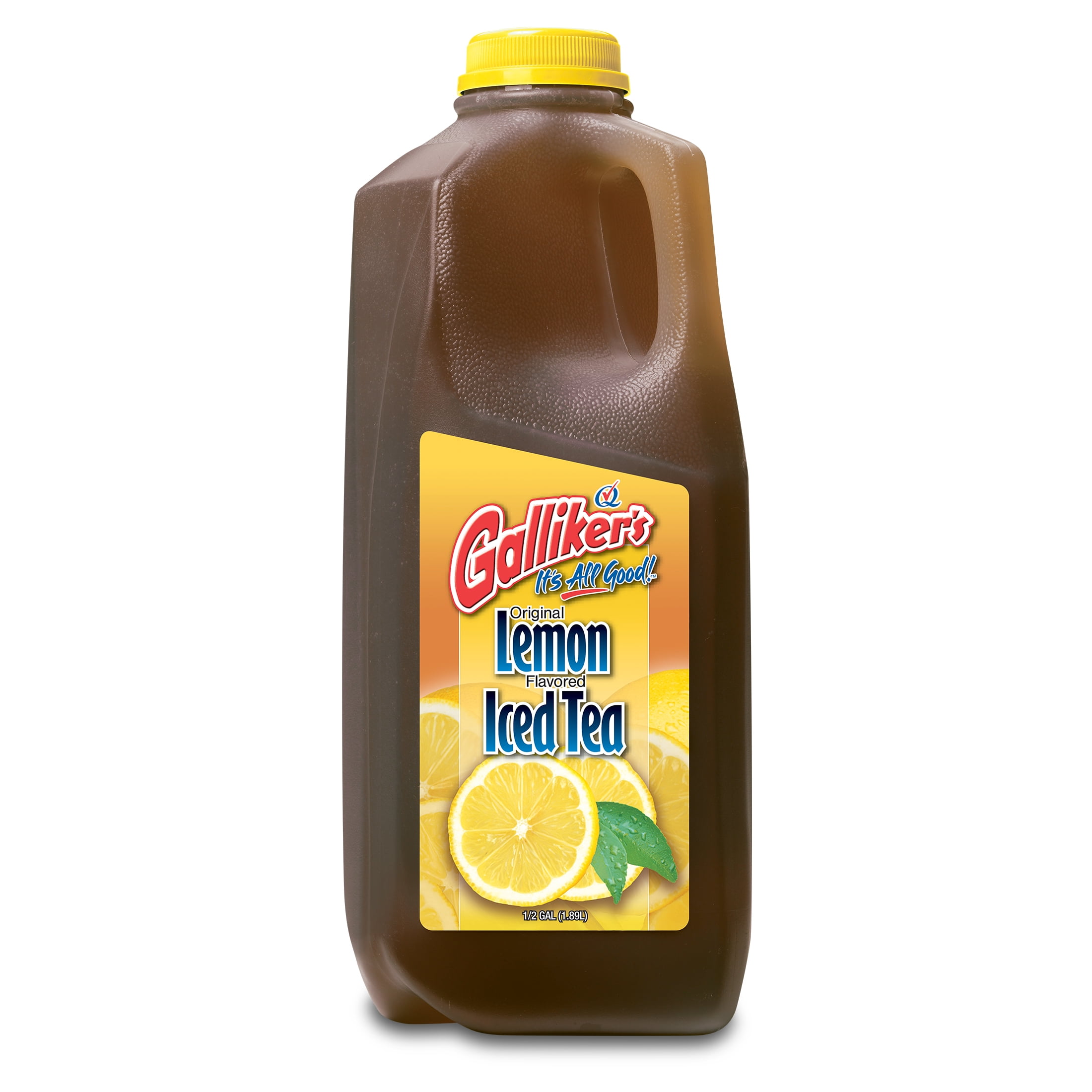 Galliker's Lemon Iced Tea, Half Gallon, Plastic Jug, Naturally ...