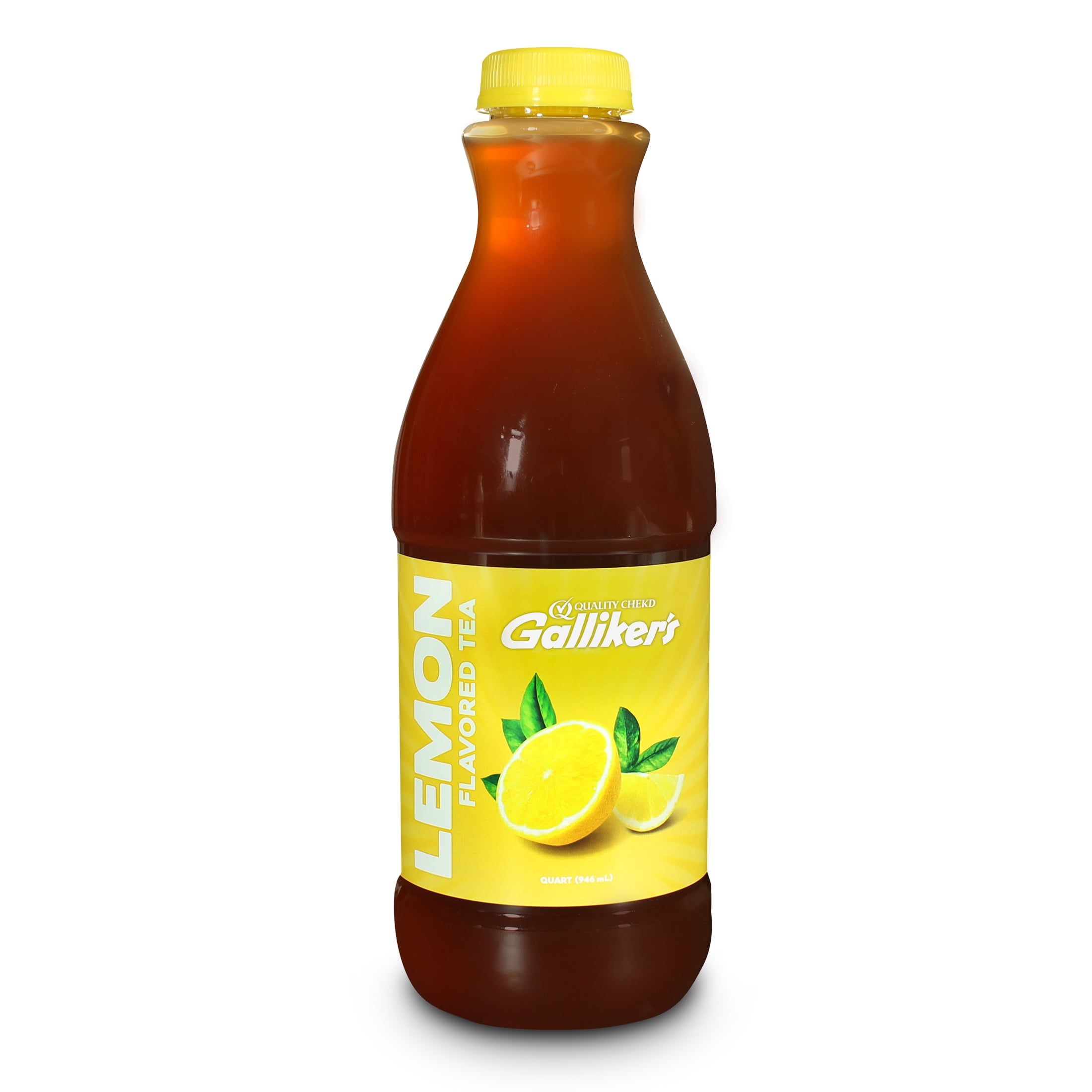 Galliker's Lemon Iced Tea, Quart, Plastic Bottle, Naturally Caffeinated ...