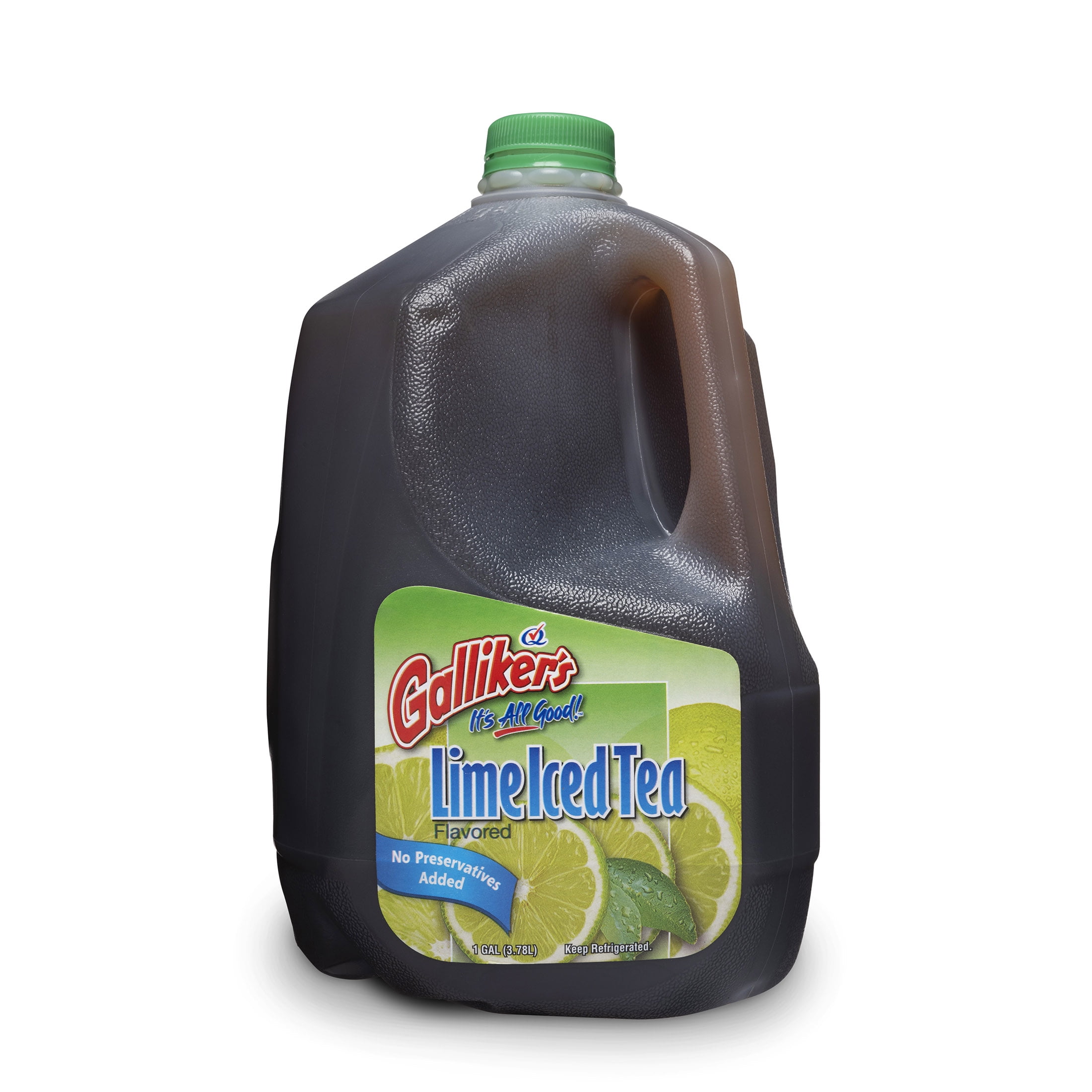 Galliker's Lime Flavored Iced Tea, Gallon, Caffeine-Free - Walmart.com