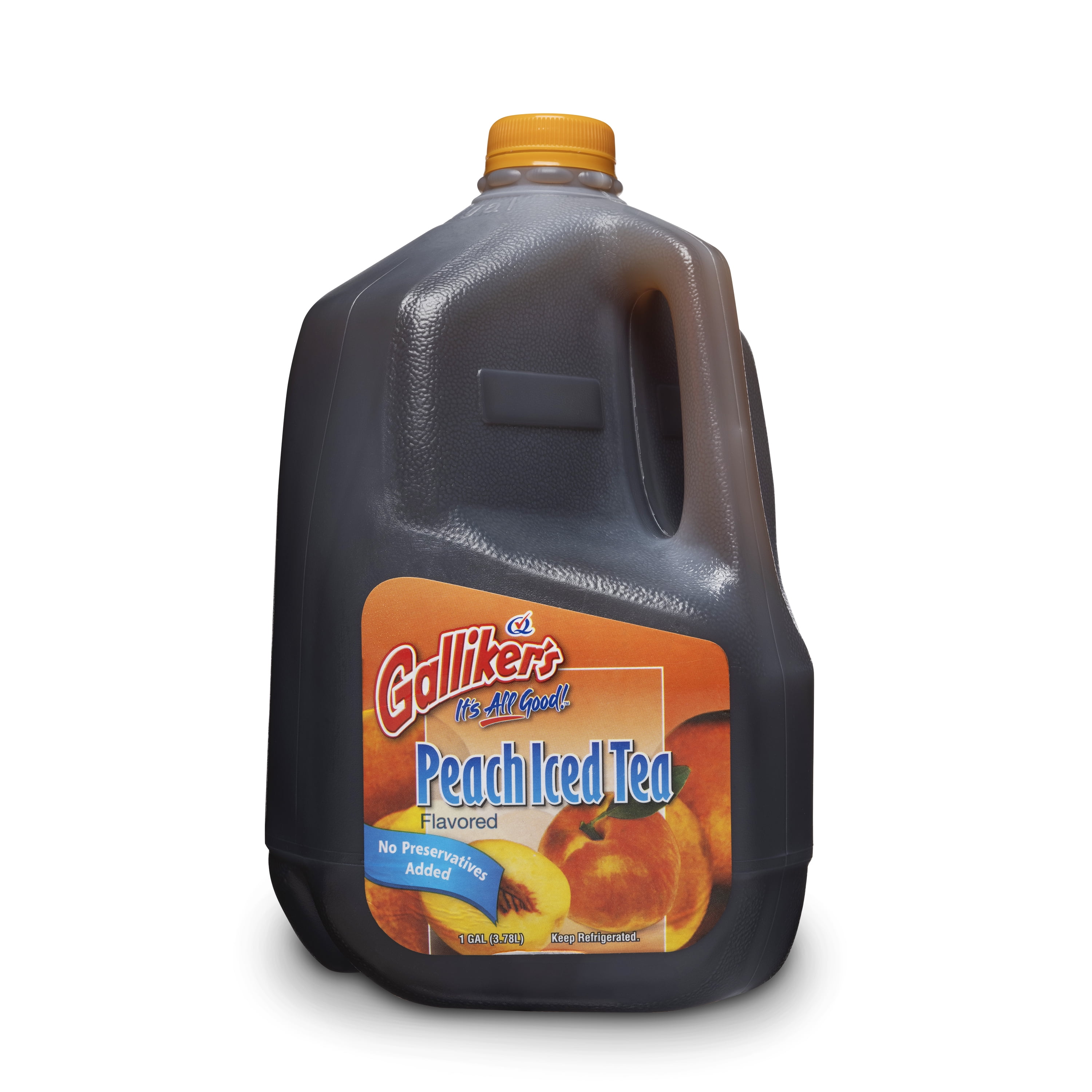 Galliker's Peach Iced Tea, Gallon, Plastic Gallon, Naturally ...