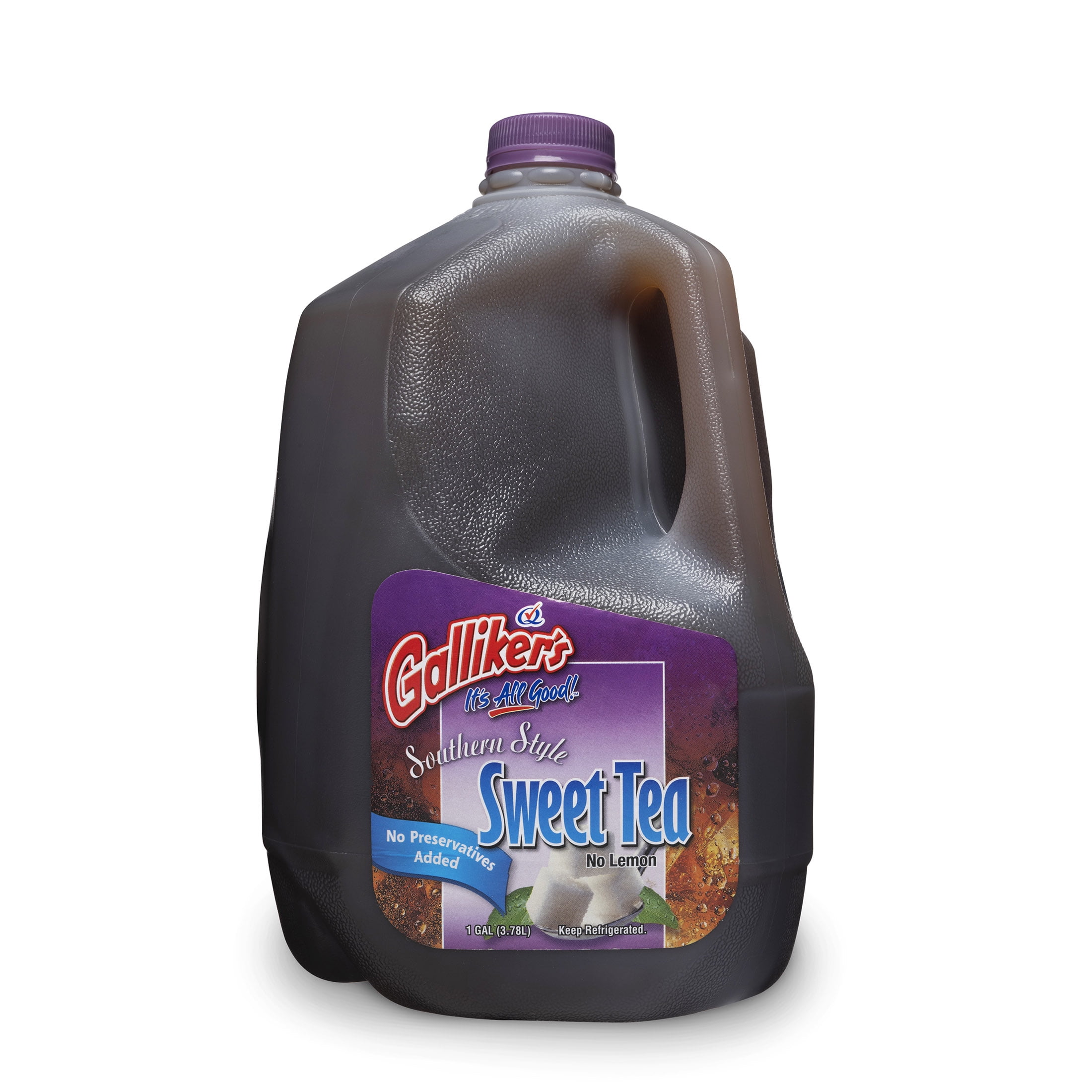 Galliker's Southern Style Sweet Tea, Gallon, Plastic Jug, Naturally ...
