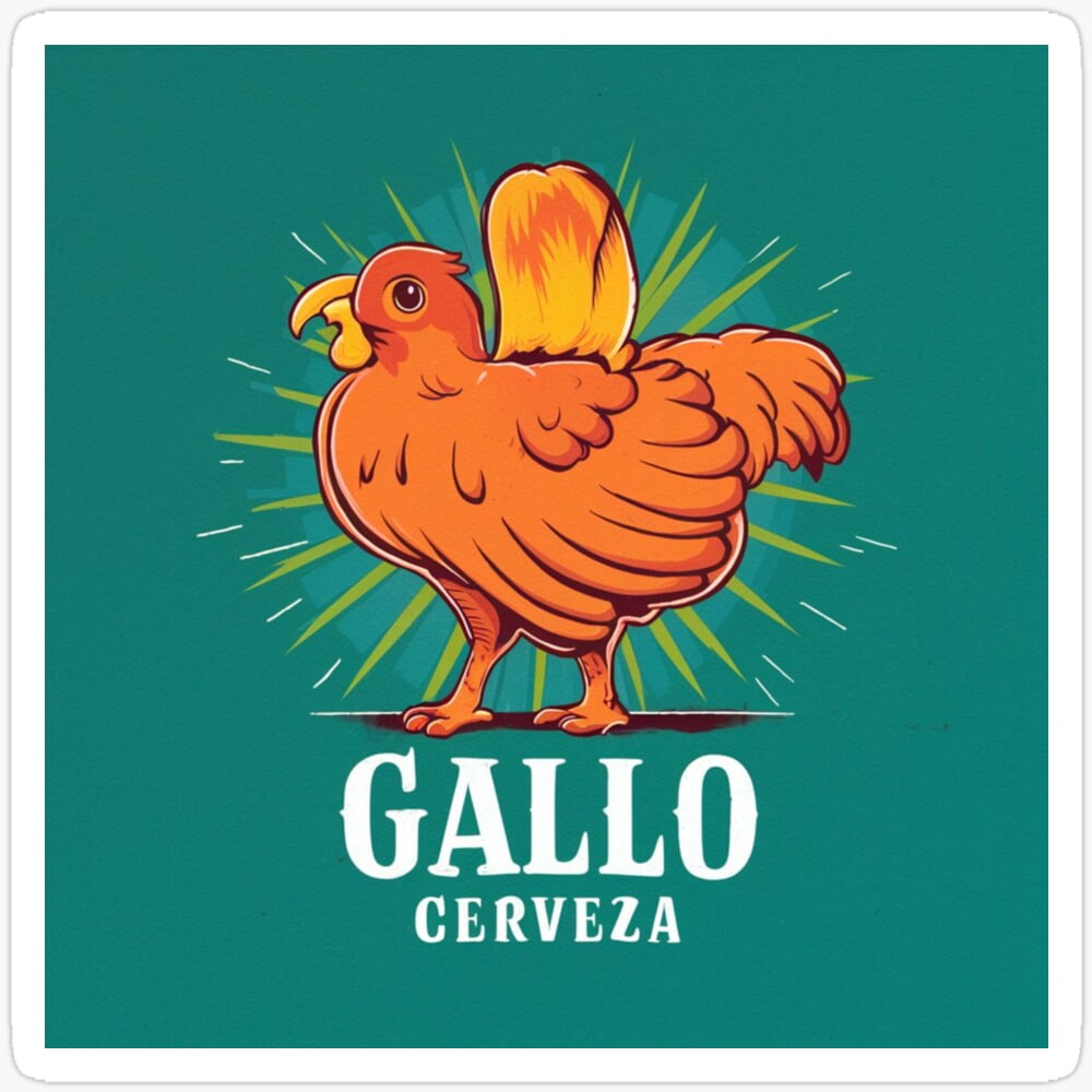 Gallo Cerveza Sticker Phone Decal Water Bottle Stickers Car Decals ...