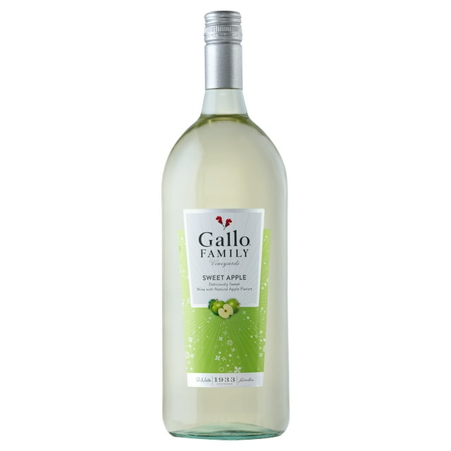 Gallo Family Vineyards Sweet Apple White Wine, California, 1.5 Liter ...