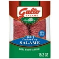 Gallo Salame Deli Thin Sliced Light Italian Dry Salami, Sliced ...