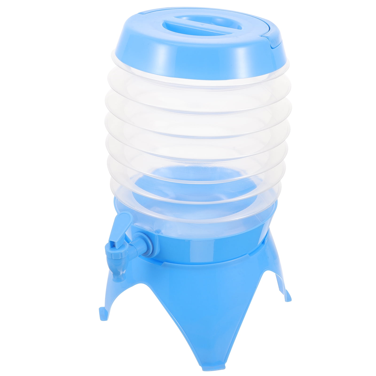 ibasenice Blue Foldable Water Dispenser with Tap for Outdoor Camping ...